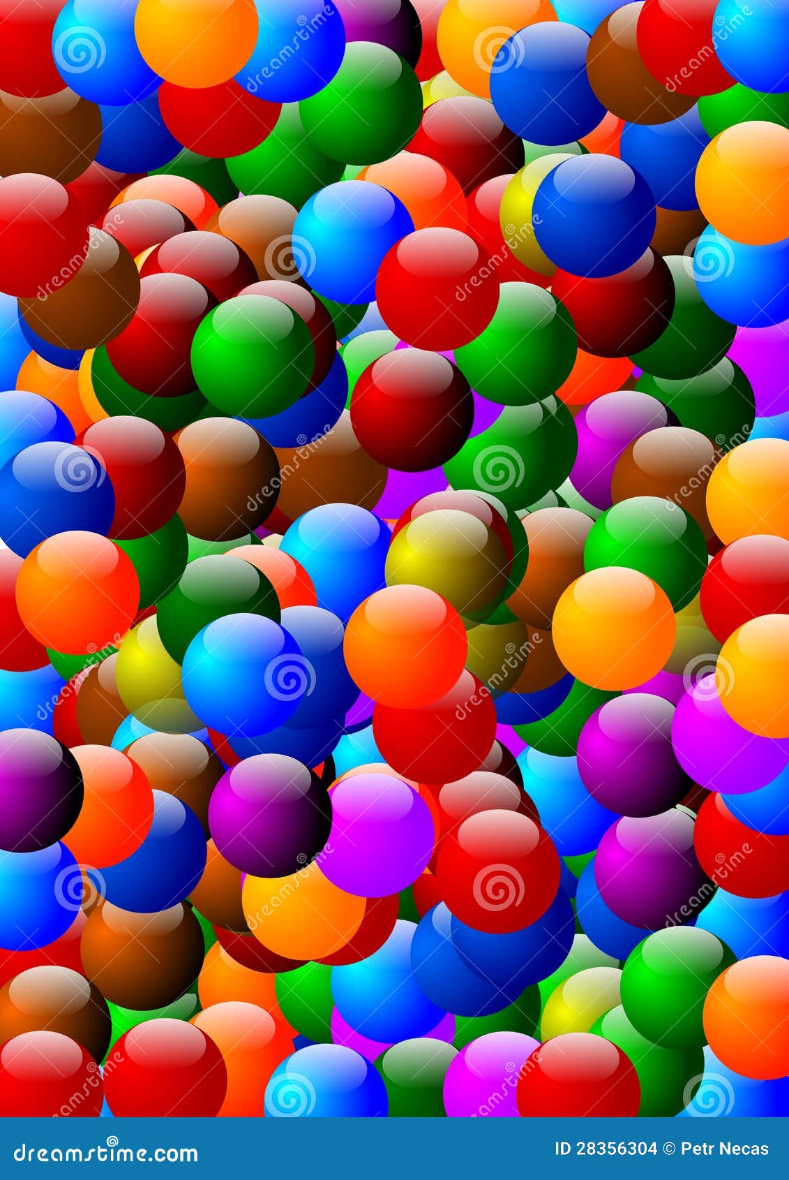 Viele Bunten Perlen Als Hintergrund Stock Abbildung - Illustration von ...