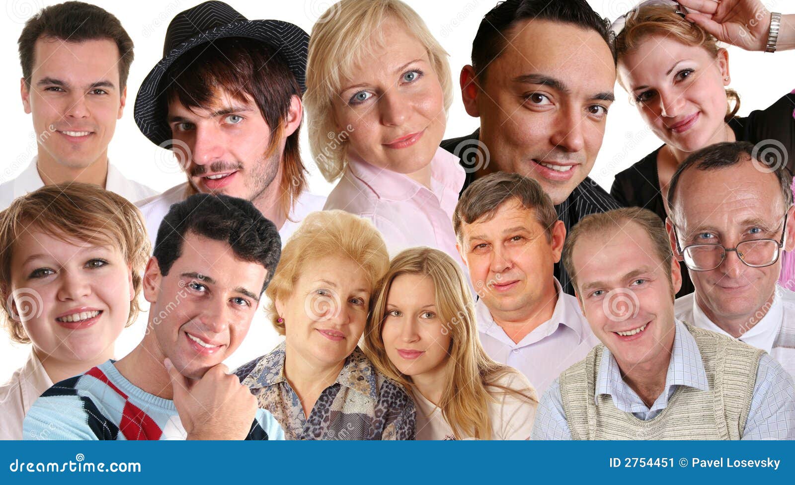 Viele Gesichter stockbild. Bild von verbunden, männer - 2754451