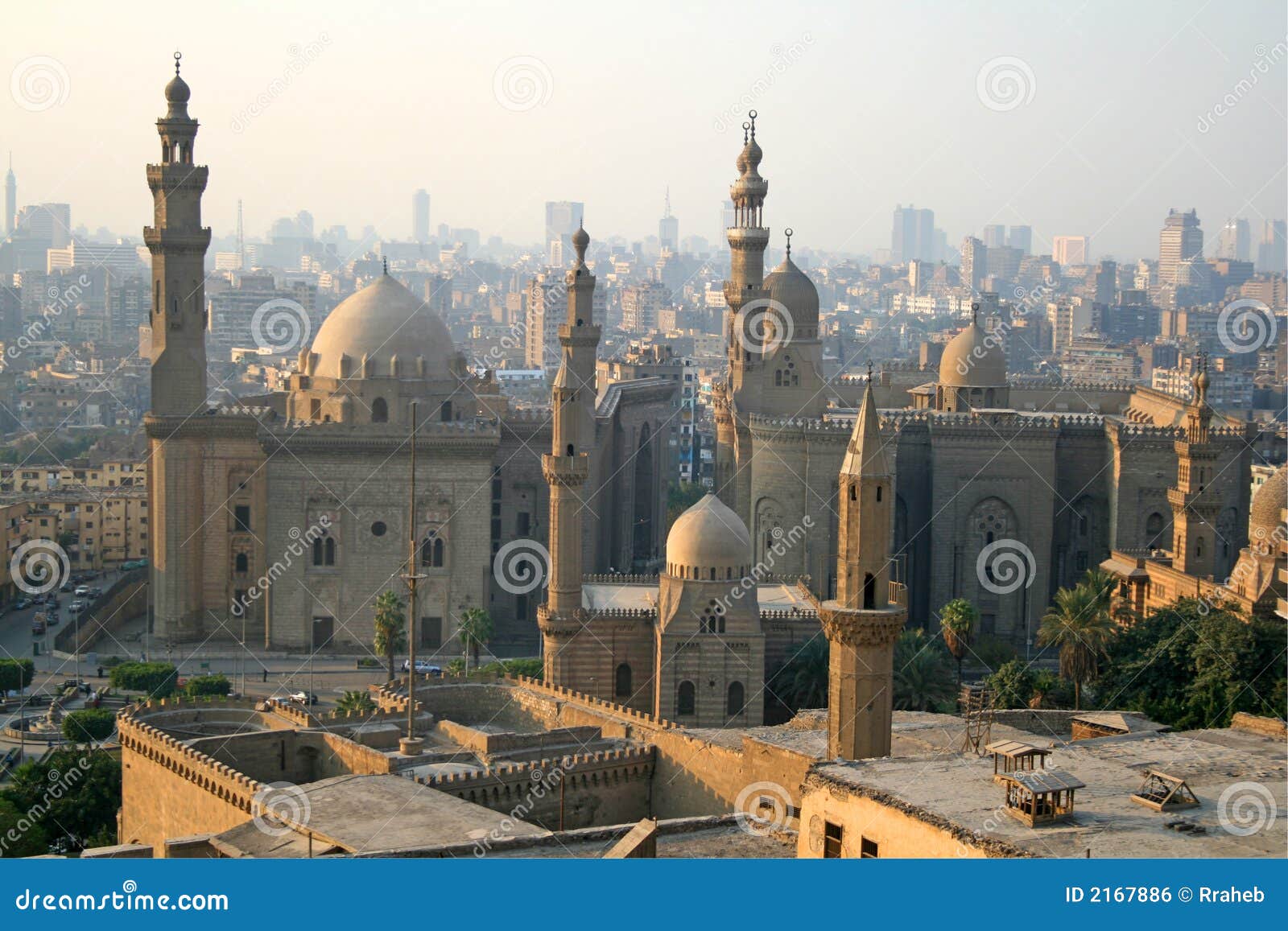 Viele Moscheen - Kairo-Stadtbild Stockfoto - Bild von religion, islam ...