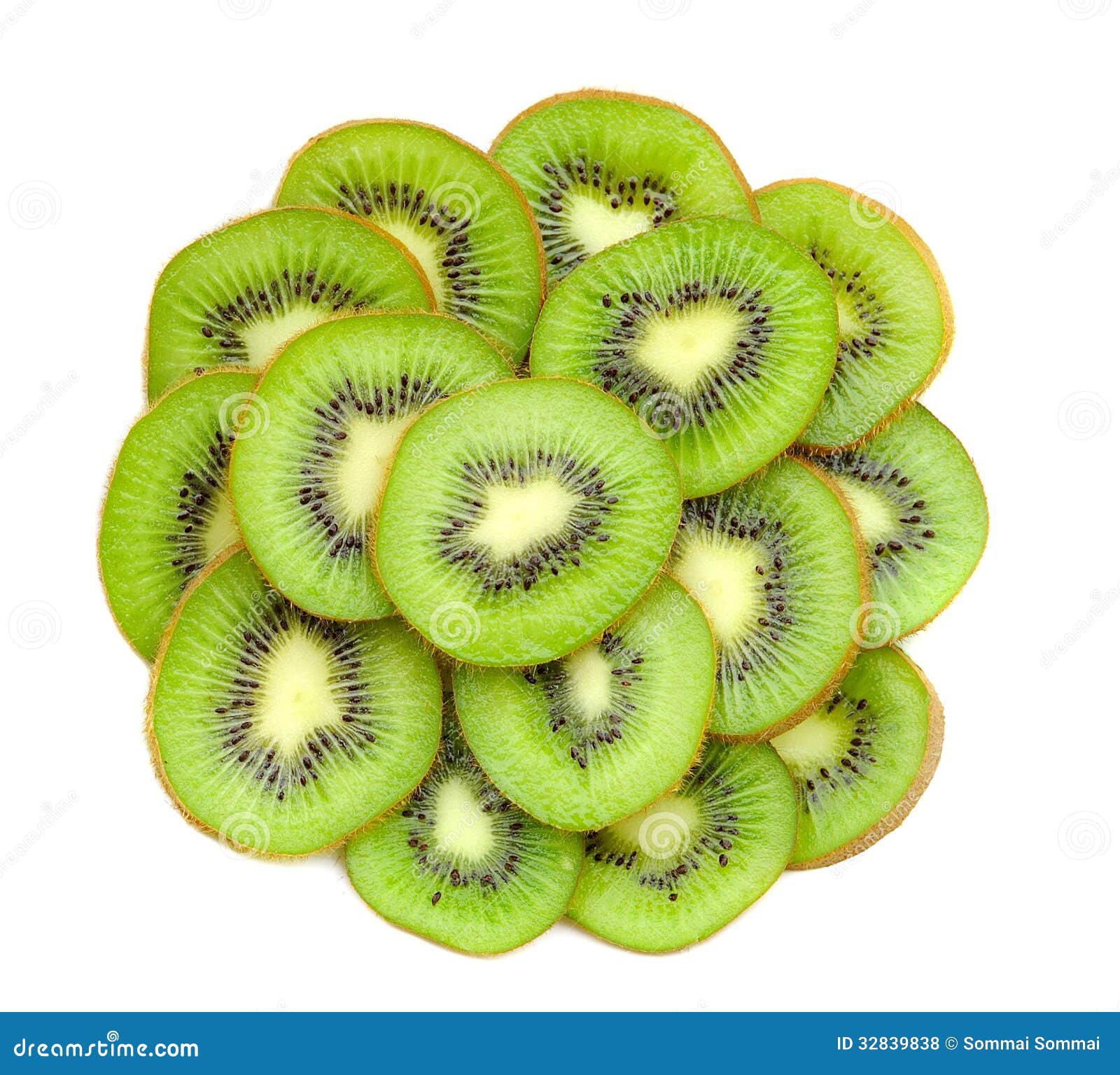 Viele Scheiben der Kiwi stockfoto. Bild von gesund, geschmackvoll ...