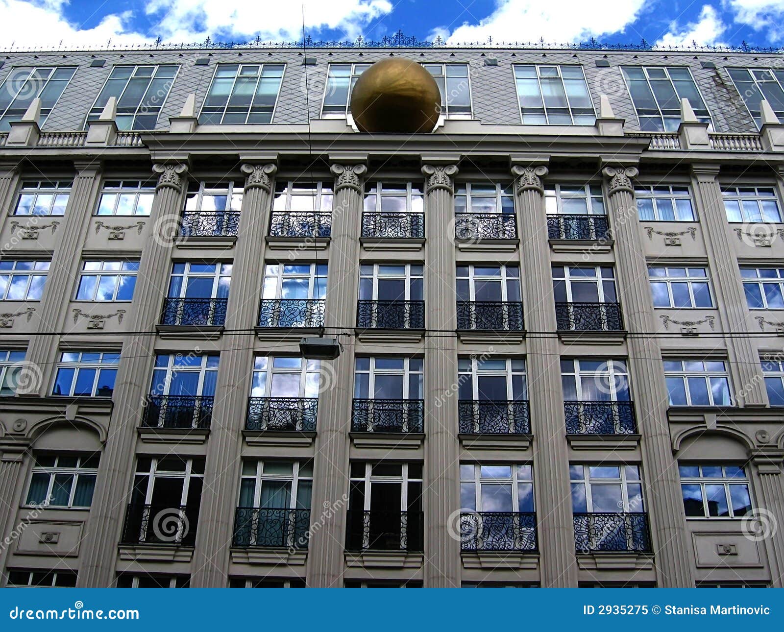 Vienna architecture stock image. Image of windows, reflection - 2935275