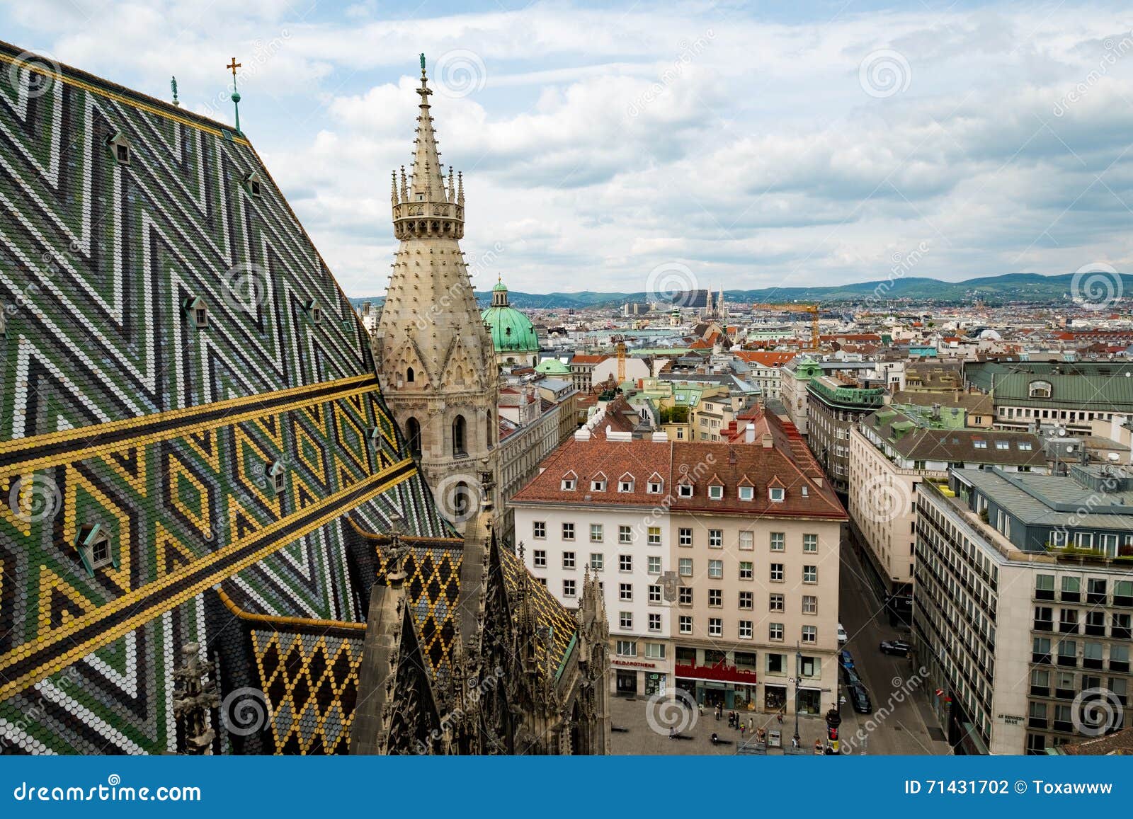 Vienna, Austria Aerial Landscape Editorial Photography - Image of wien ...
