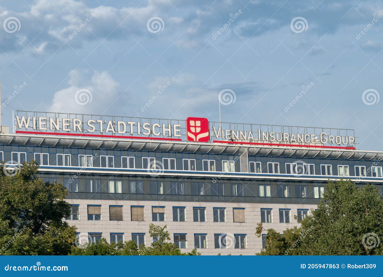 Logo and Sign of Vienna Insurance Group Editorial Stock Photo - Image ...