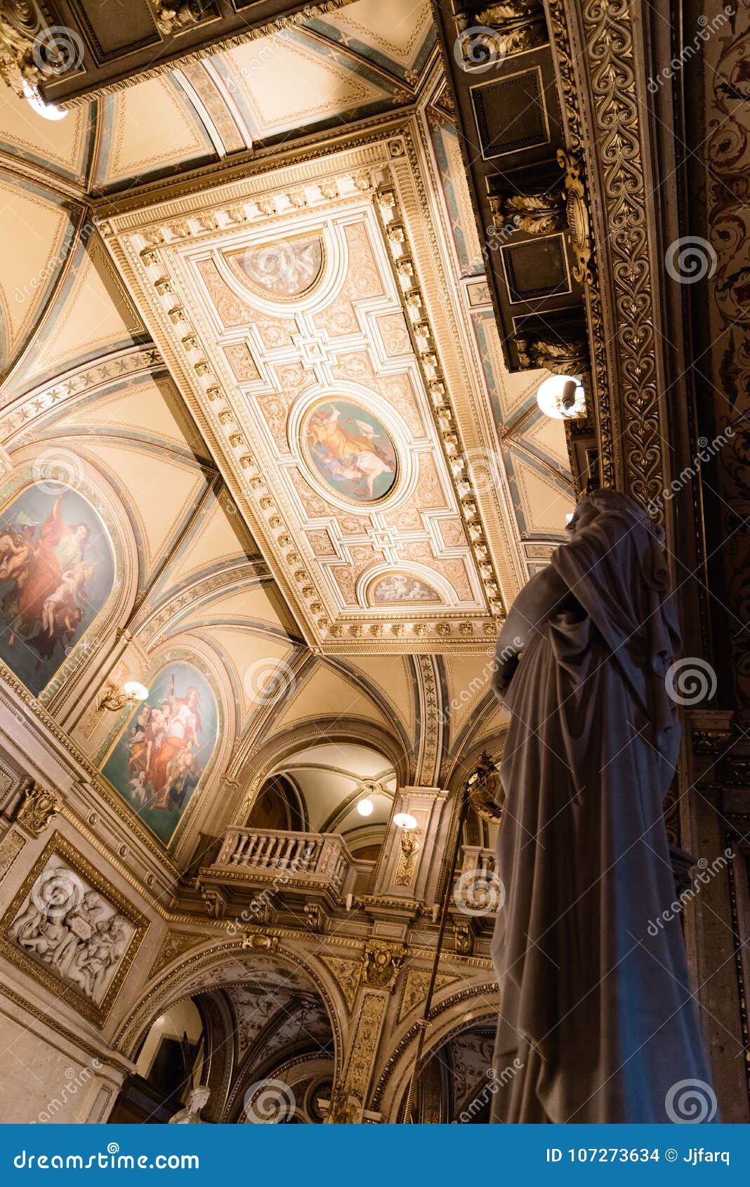 Low Angle View of Main Hall of the Vienna State Opera Editorial Stock ...