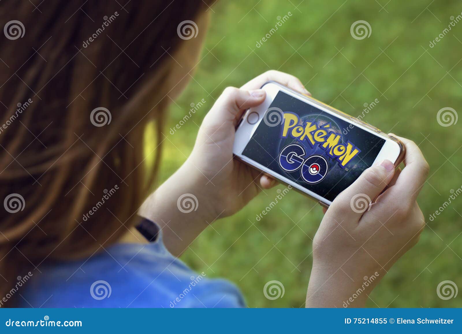 Vienna, AUSTRIA - August 1, 2016: Pokemon Go Logo on the Phone ...