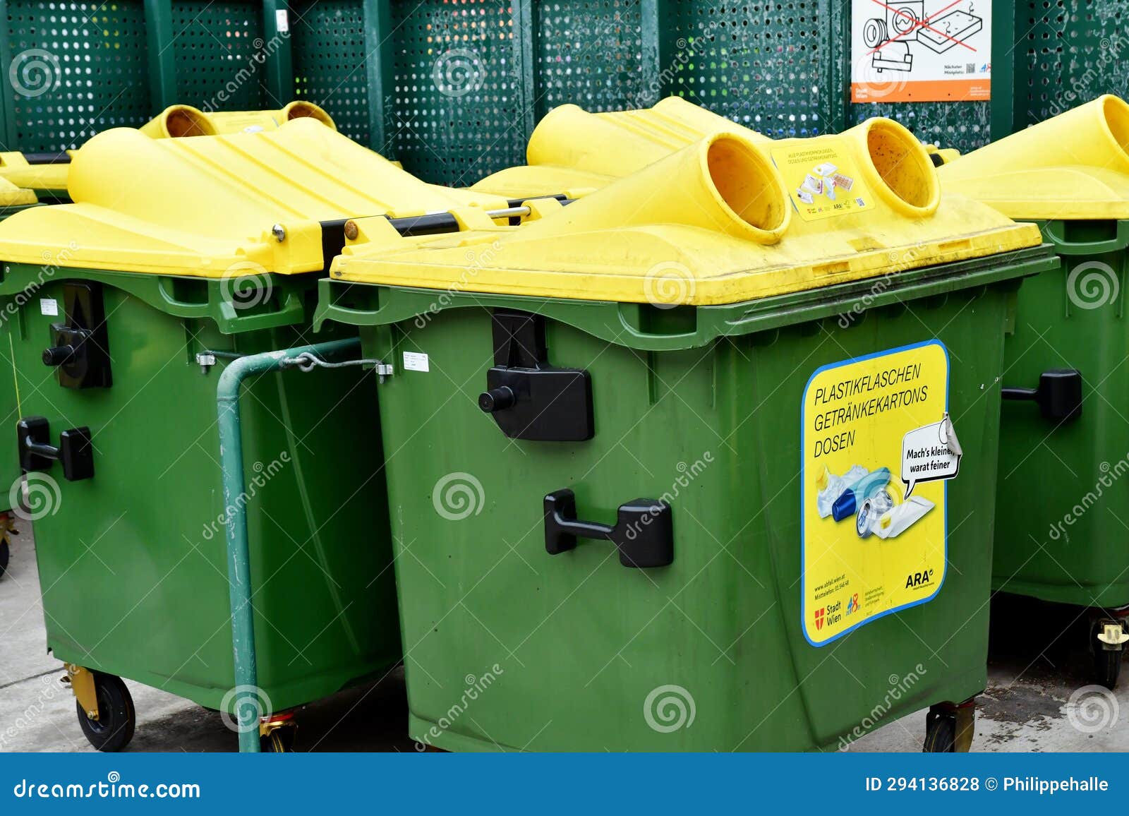Vienna, Austria - June 24 2023 : Trash Can Editorial Stock Photo ...