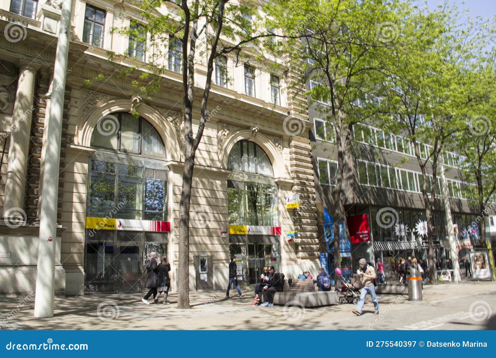 Beautiful View of One of the Main Streets of Vienna Editorial ...