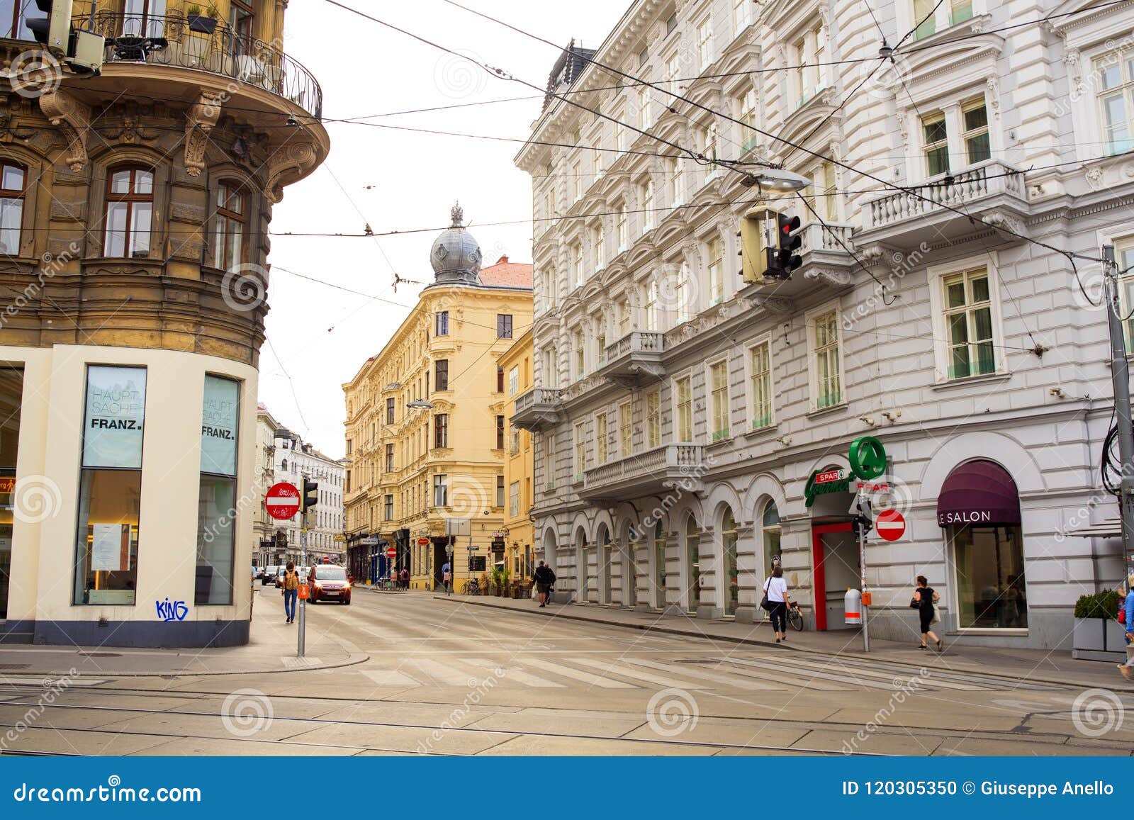 View of Vienna street editorial image. Image of complex - 120305350