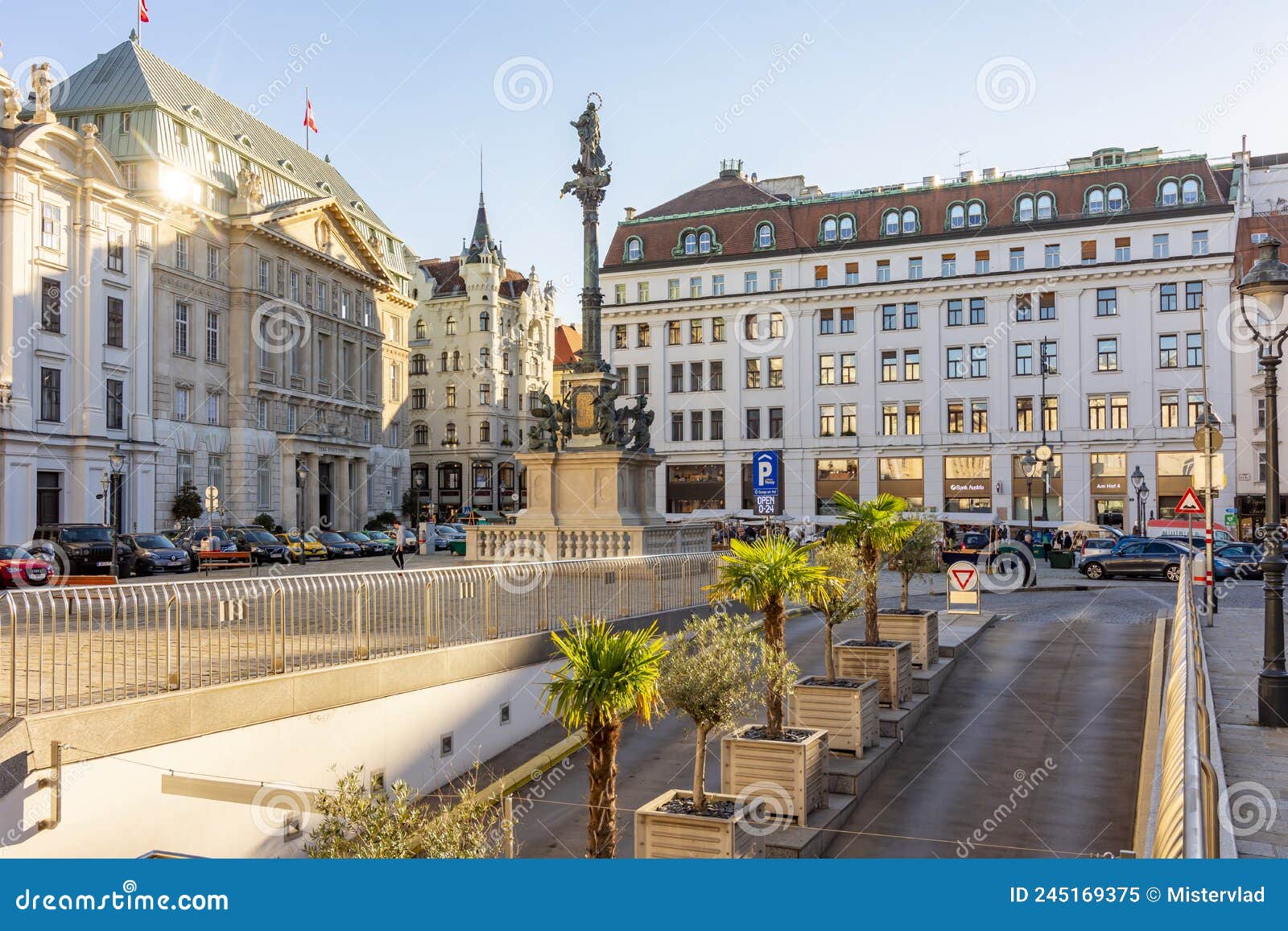Vienna, Austria - October 2021: am Hof Square in Vienna Editorial Image ...