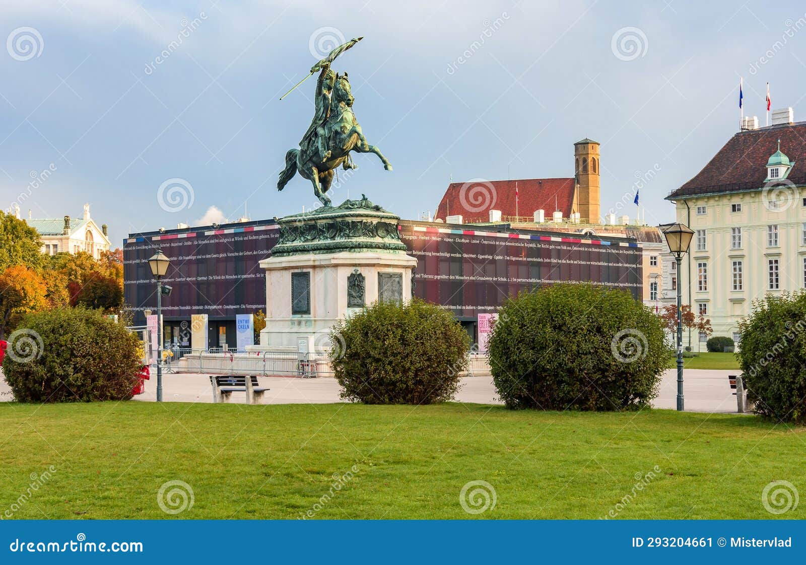 Vienna, Austria - 19 October 2021: Statue of Archduke Charles on ...