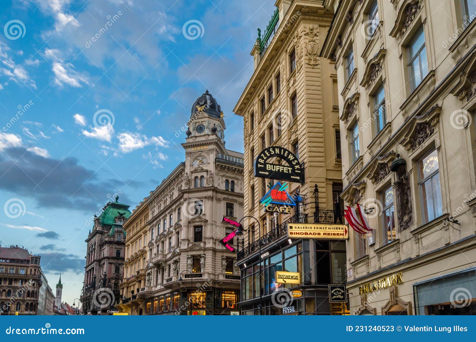 Classical Architecture and Urban Scene in Vienna, Austria Editorial ...