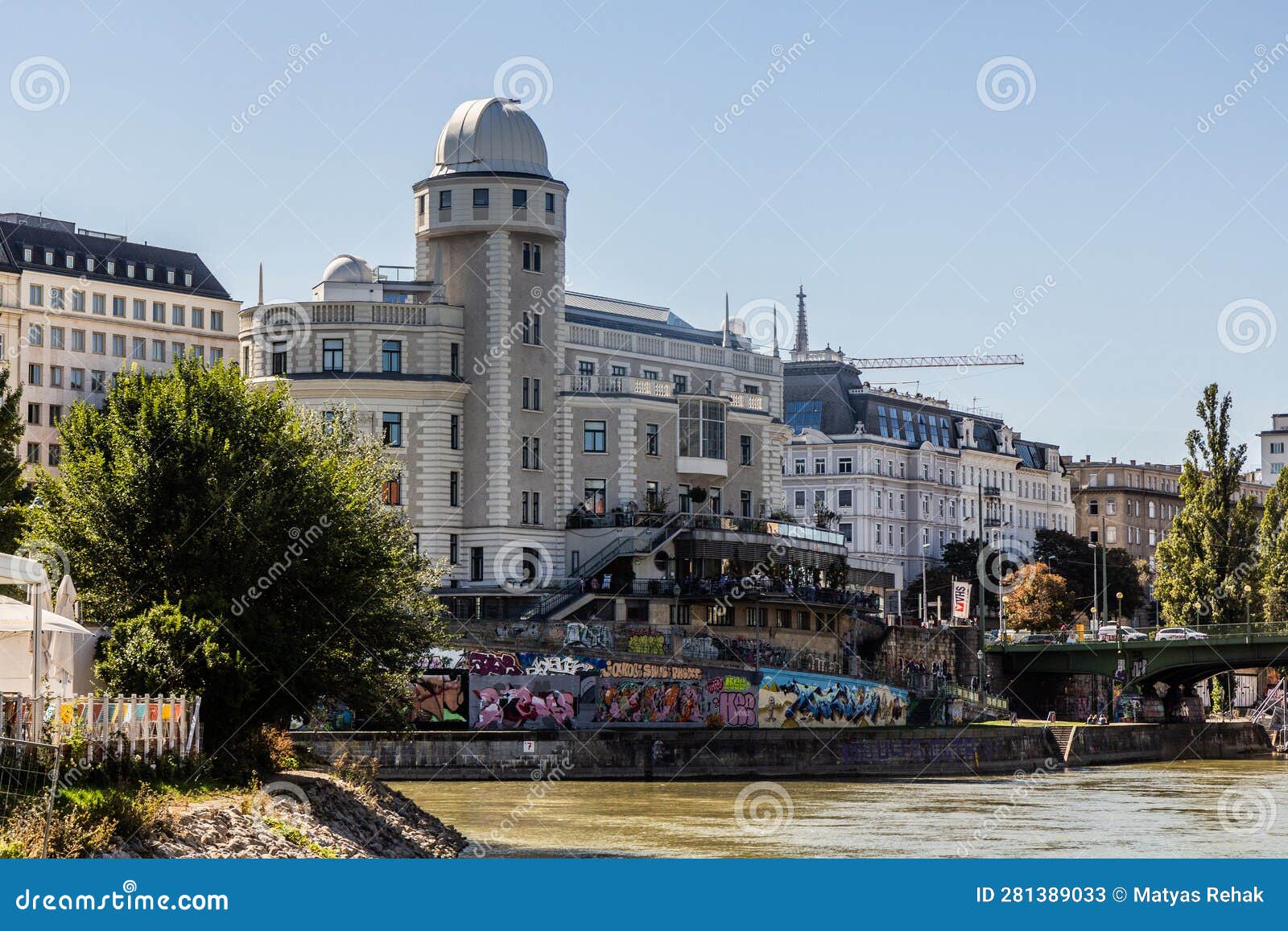 VIENNA, AUSTRIA - SEPTEMBER 9, 2021: Observatory Urania in Vienna ...