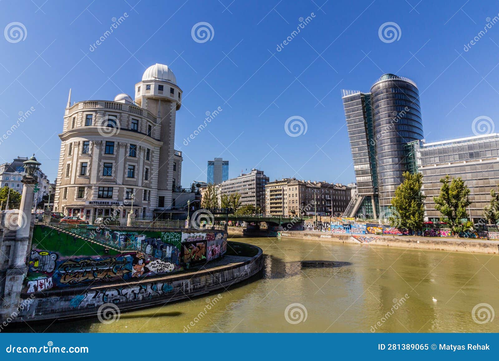 VIENNA, AUSTRIA - SEPTEMBER 9, 2021: Observatory Urania in Vienna ...
