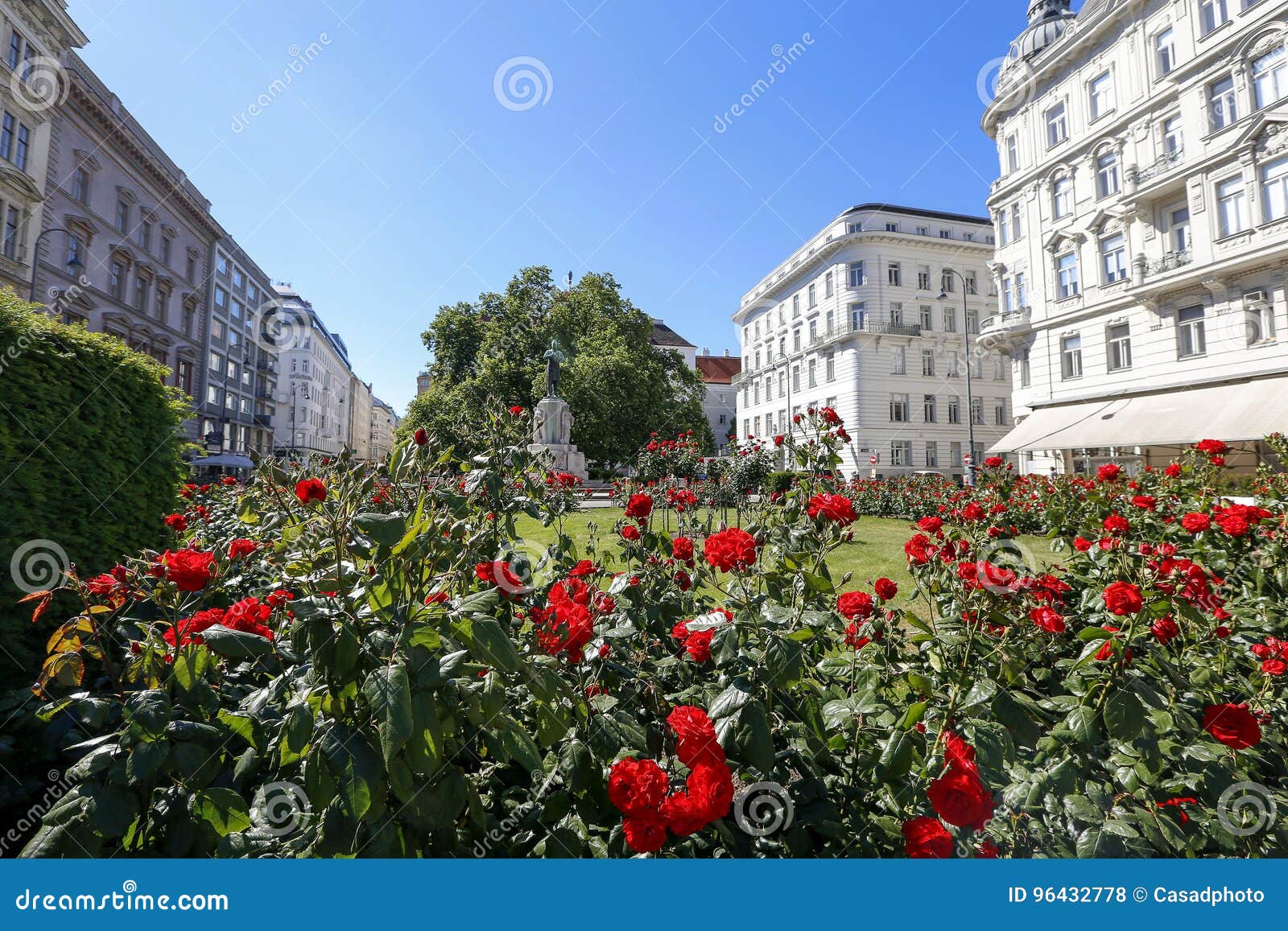 Vienna, Austria stock photo. Image of roses, history - 96432778