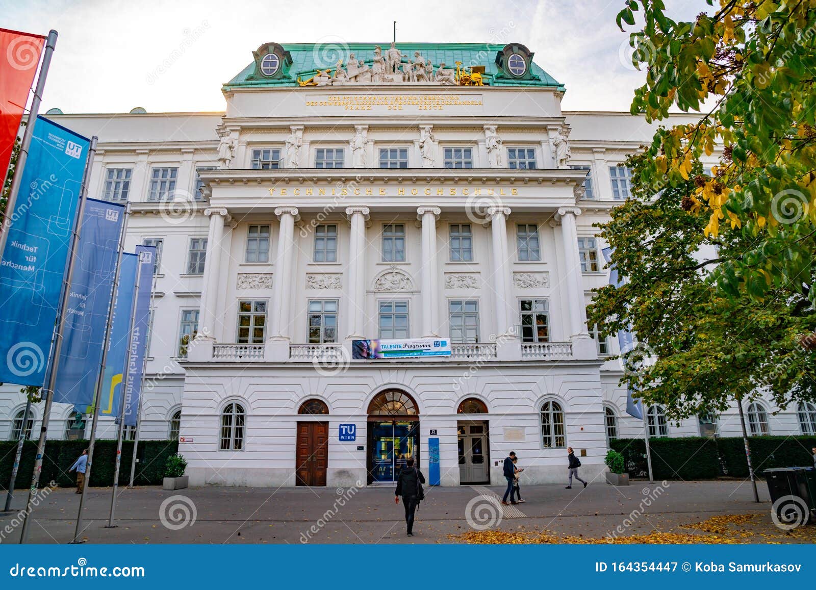 Vienna, Austria - 25.10.2019: Technical University in Vienna Editorial ...