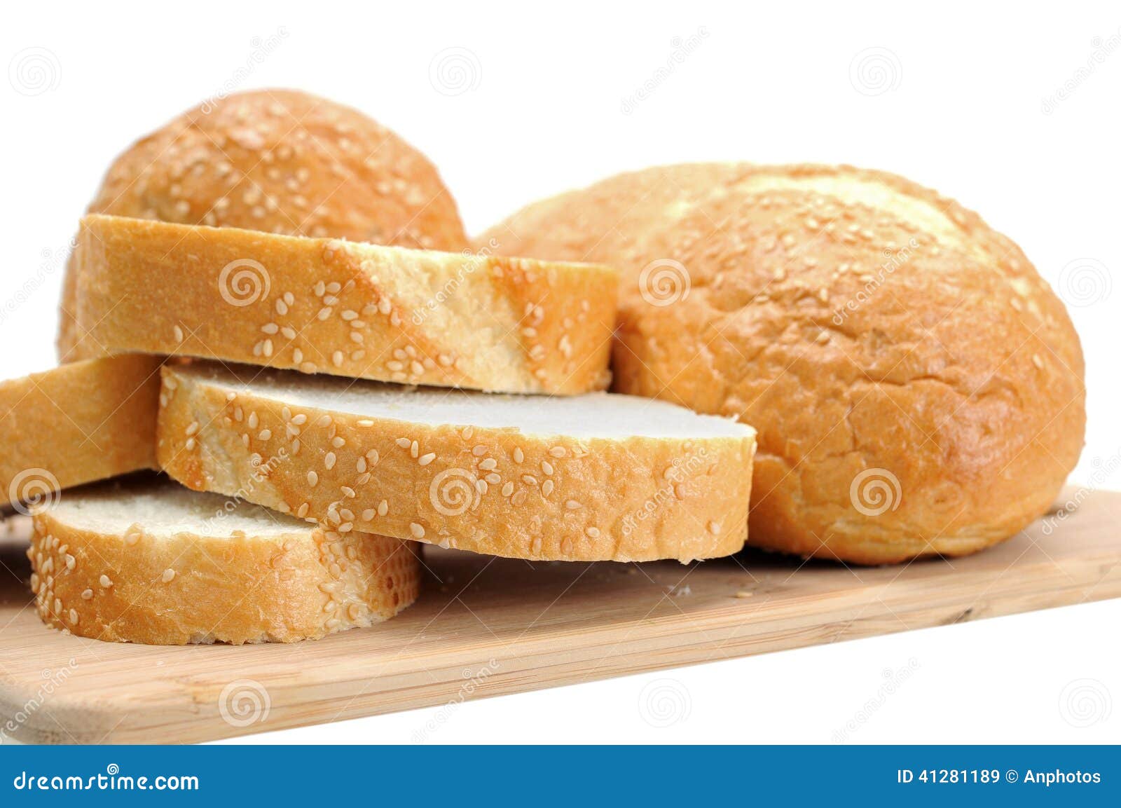 Vienna bread slice stock image. Image of food, sesame - 41281189