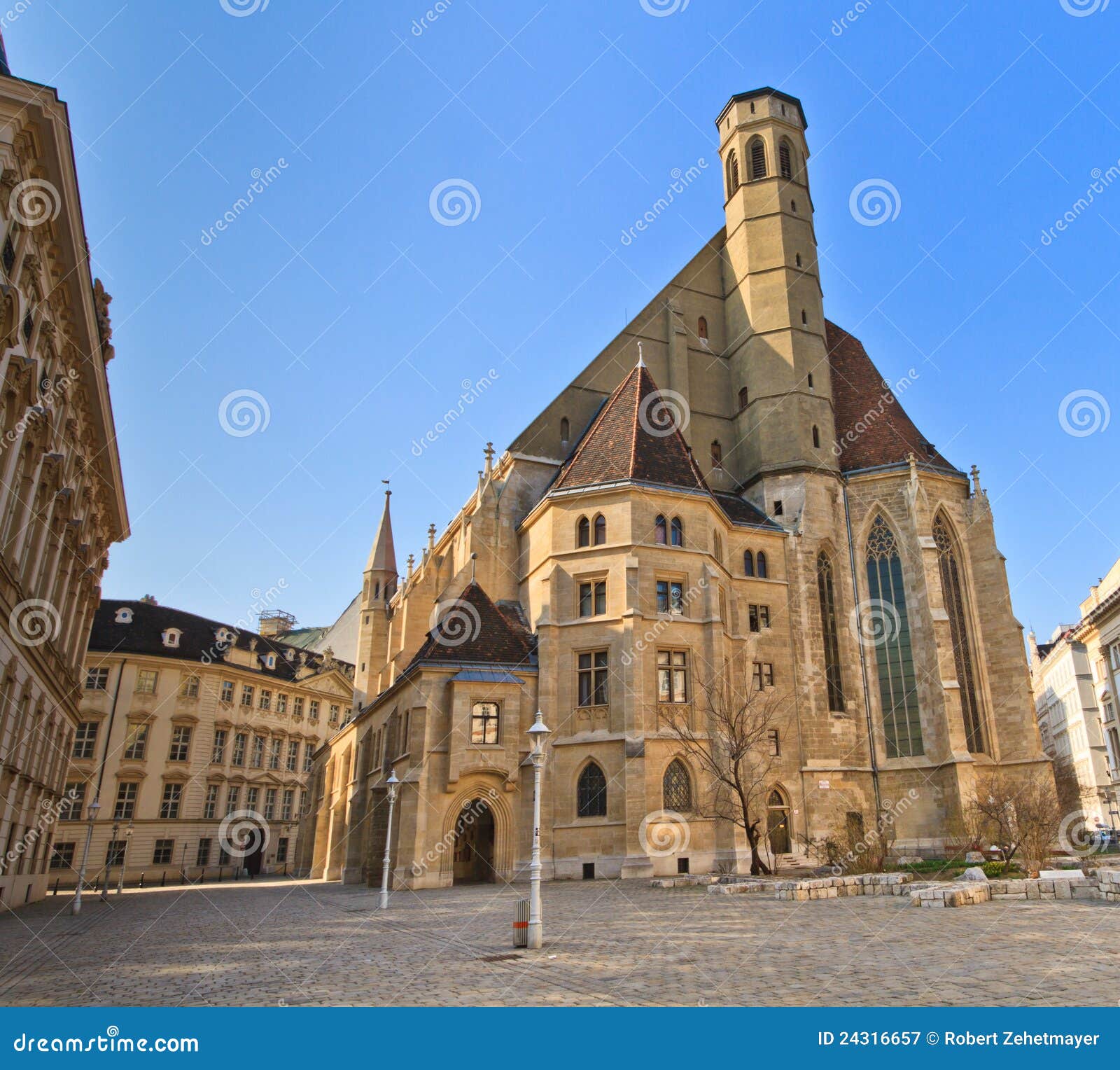 Vienna - Church of the Minorites (Minoritenkirche) Stock Image - Image ...