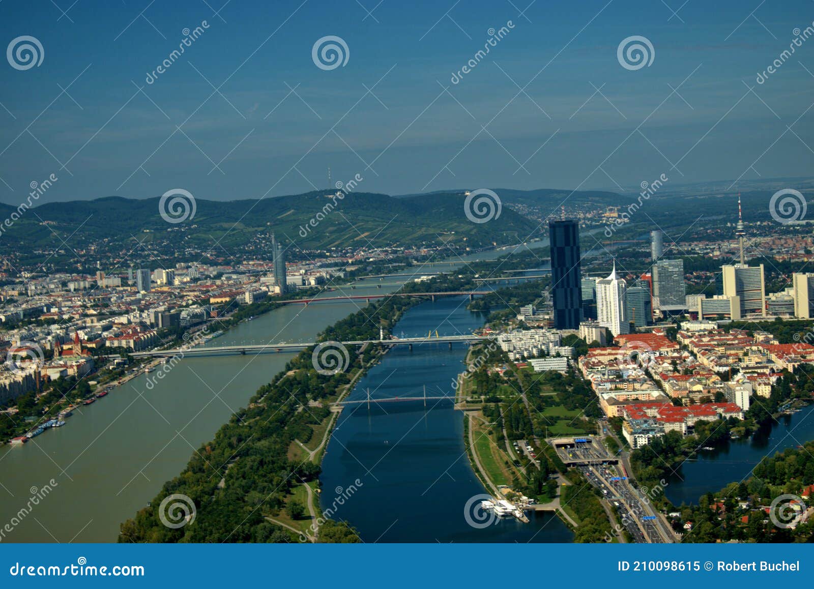Vienna City at the Danube River in Austria 11.9.2020 Editorial Image ...