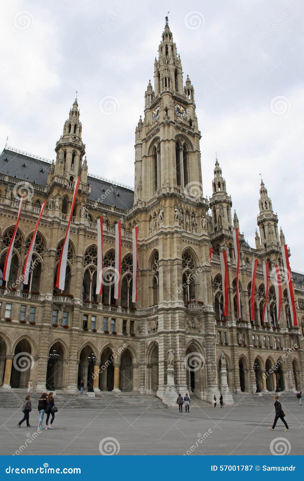 Vienna city hall editorial photography. Image of hall - 57001787