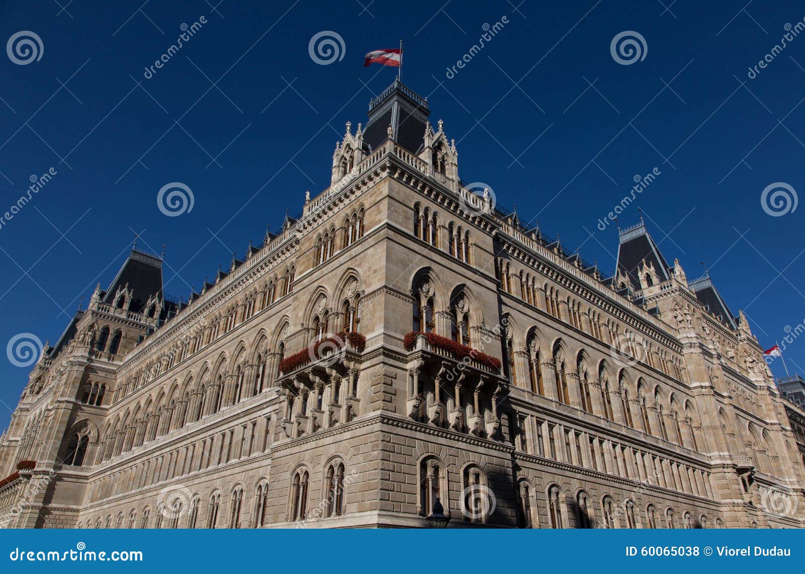 Vienna City Hall stock photo. Image of town, administration - 60065038