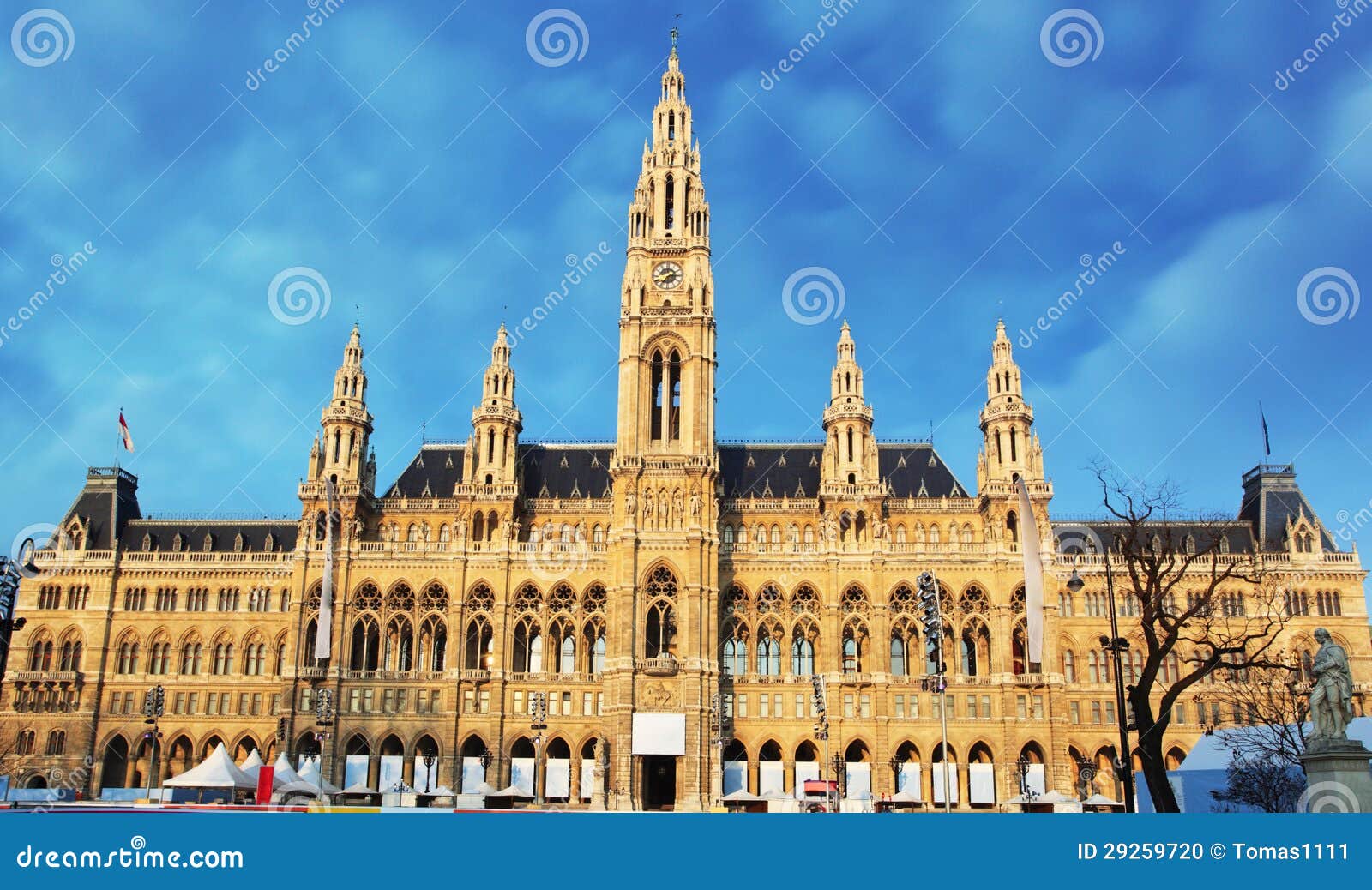 Vienna - City Hall - Town Hall, Austria Stock Photo - Image of landmark ...