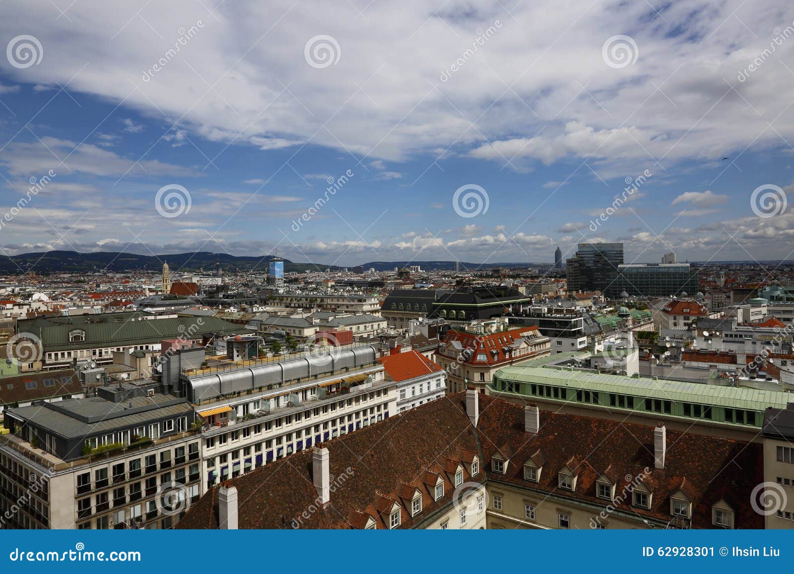 Vienna City View in Austria,2015 Stock Image - Image of stree, austria ...