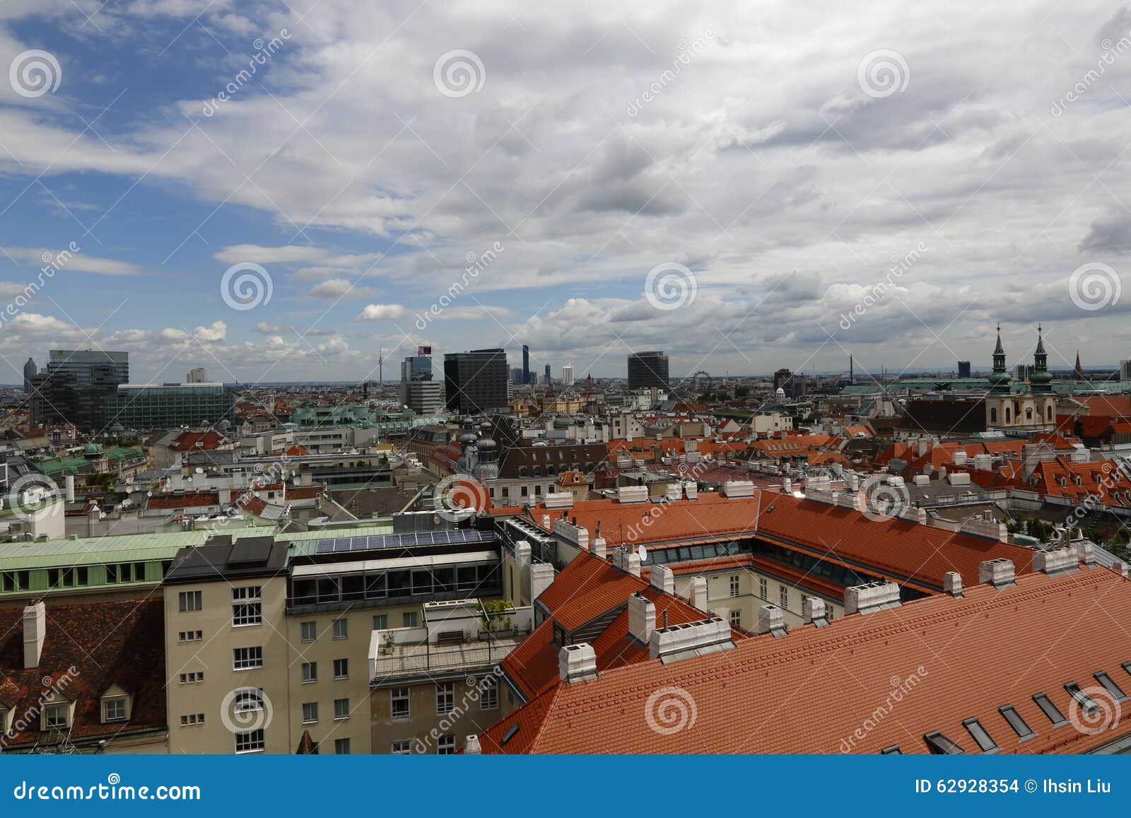 Vienna City View in Austria,2015 Stock Photo - Image of europe ...