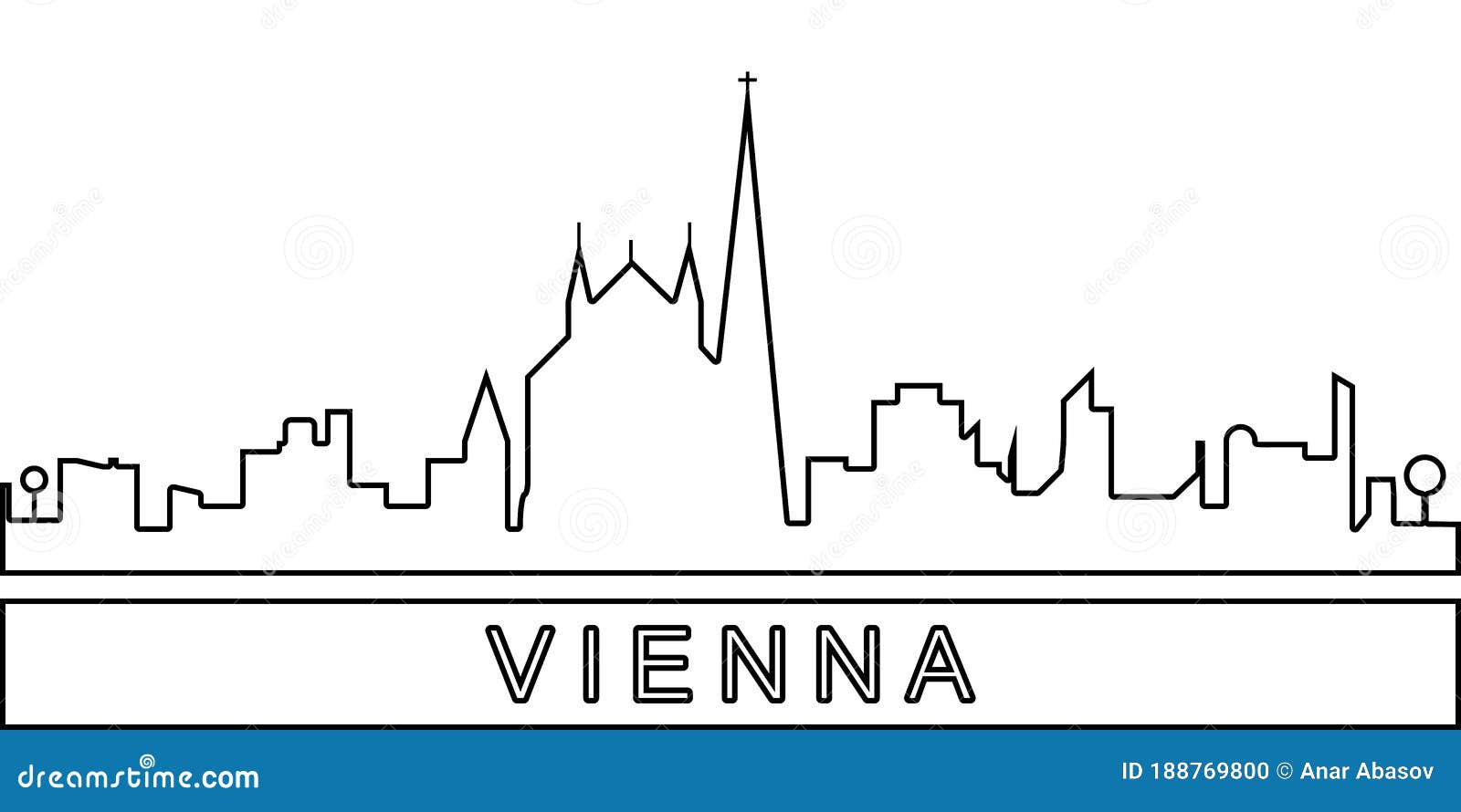 Vienna Detailed Skyline Icon. Element of Cities for Mobile Concept and ...