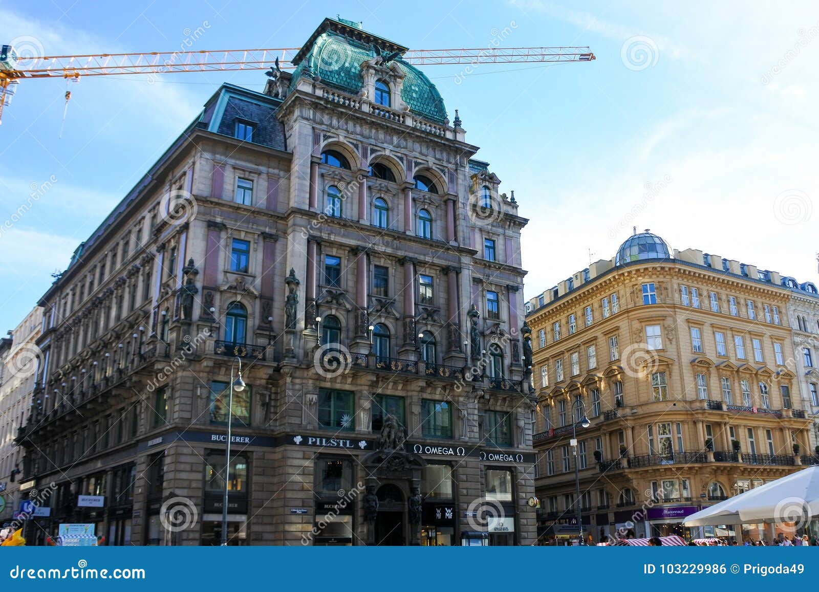 Vienna downtown editorial photo. Image of dark, commercial - 103229986