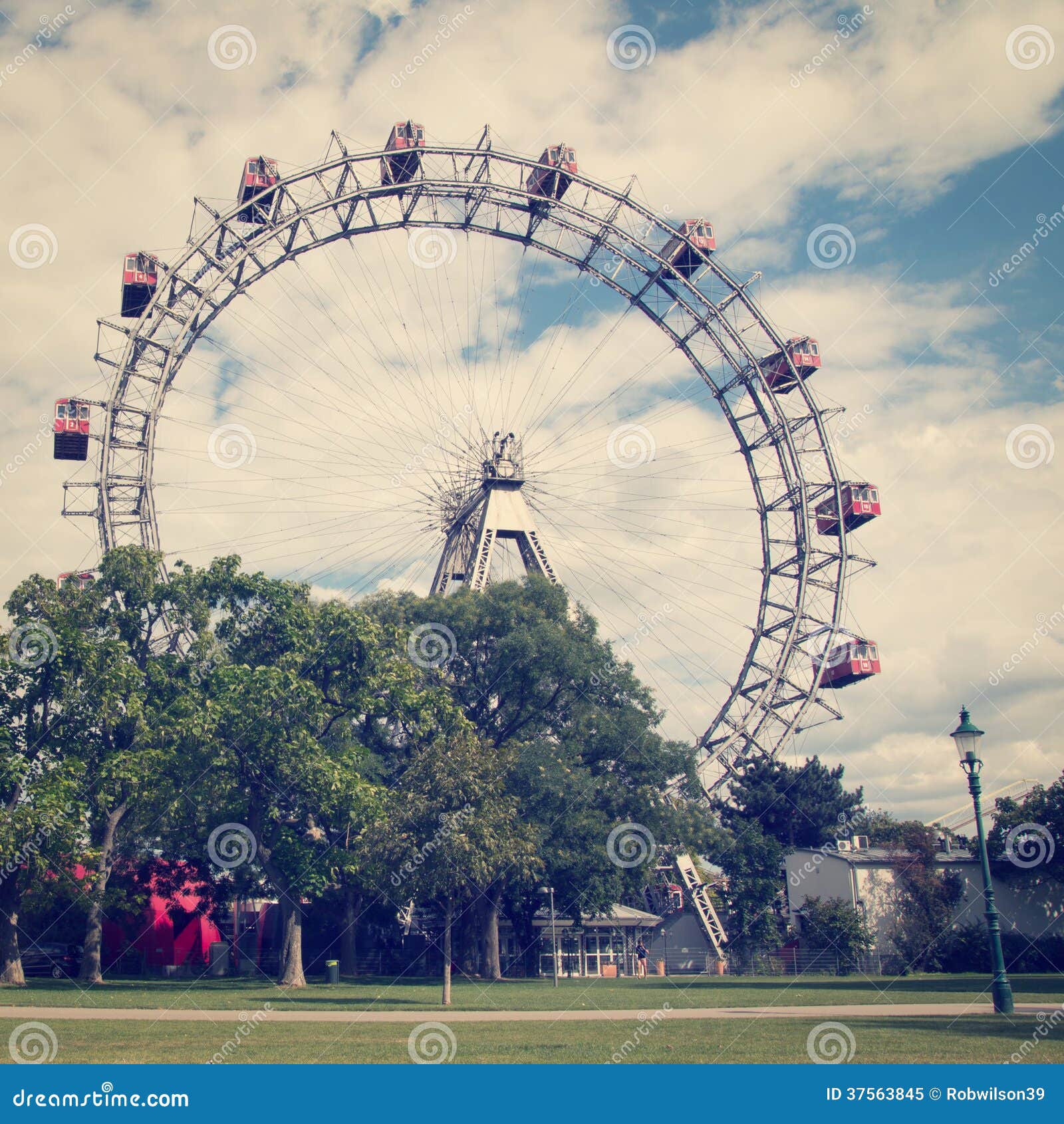 Vienna Ferris Wheel stock image. Image of capital, austria - 37563845