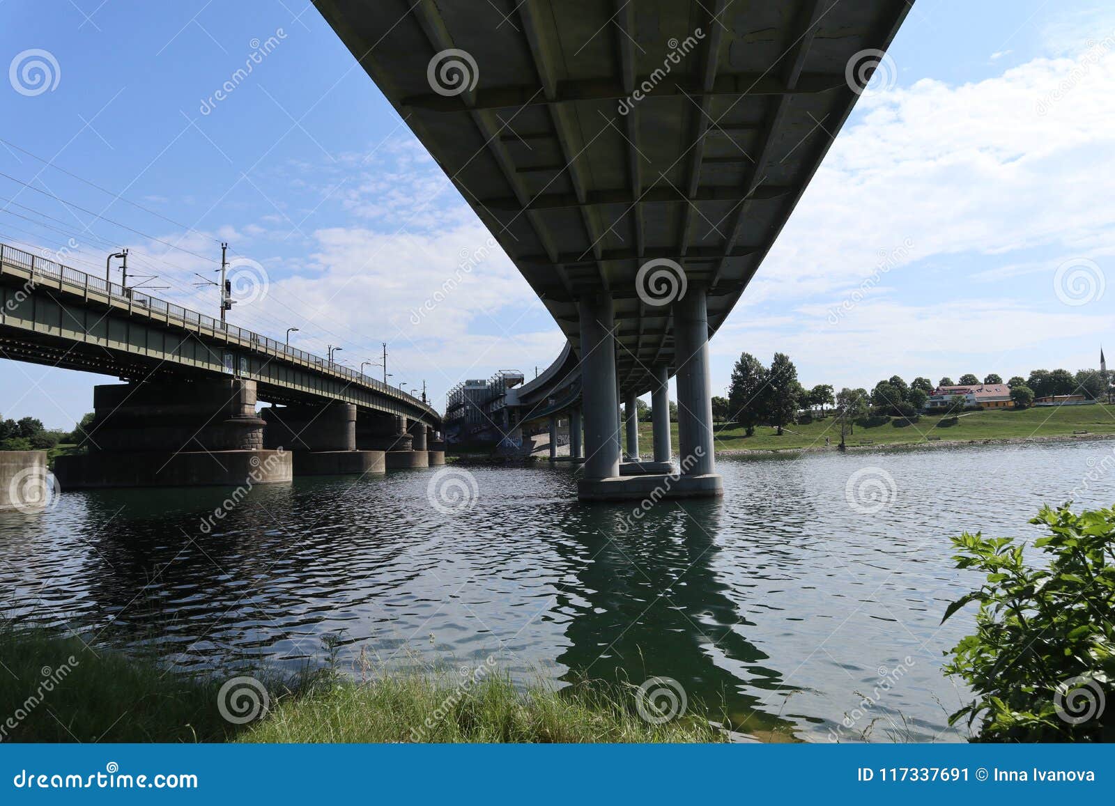 Two giant bridges stock image. Image of viennani, bridges - 117337691