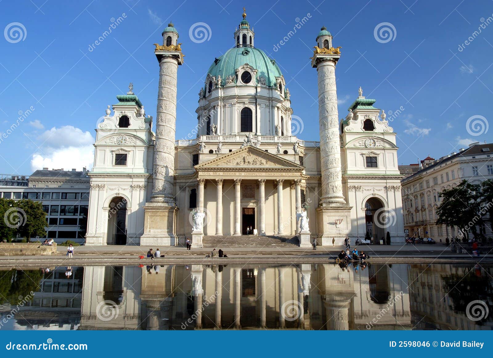 Vienna - Karlskirche Church Stock Photo - Image of monument, europe ...