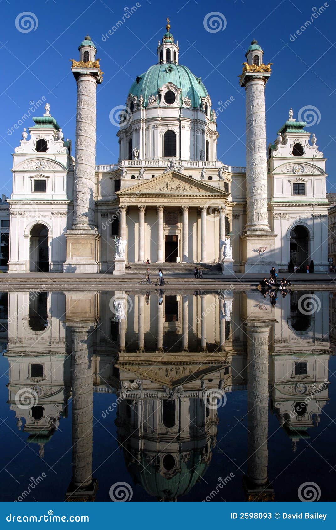 Vienna - Karlskirche Church Stock Image - Image of famous, baroque: 2598093