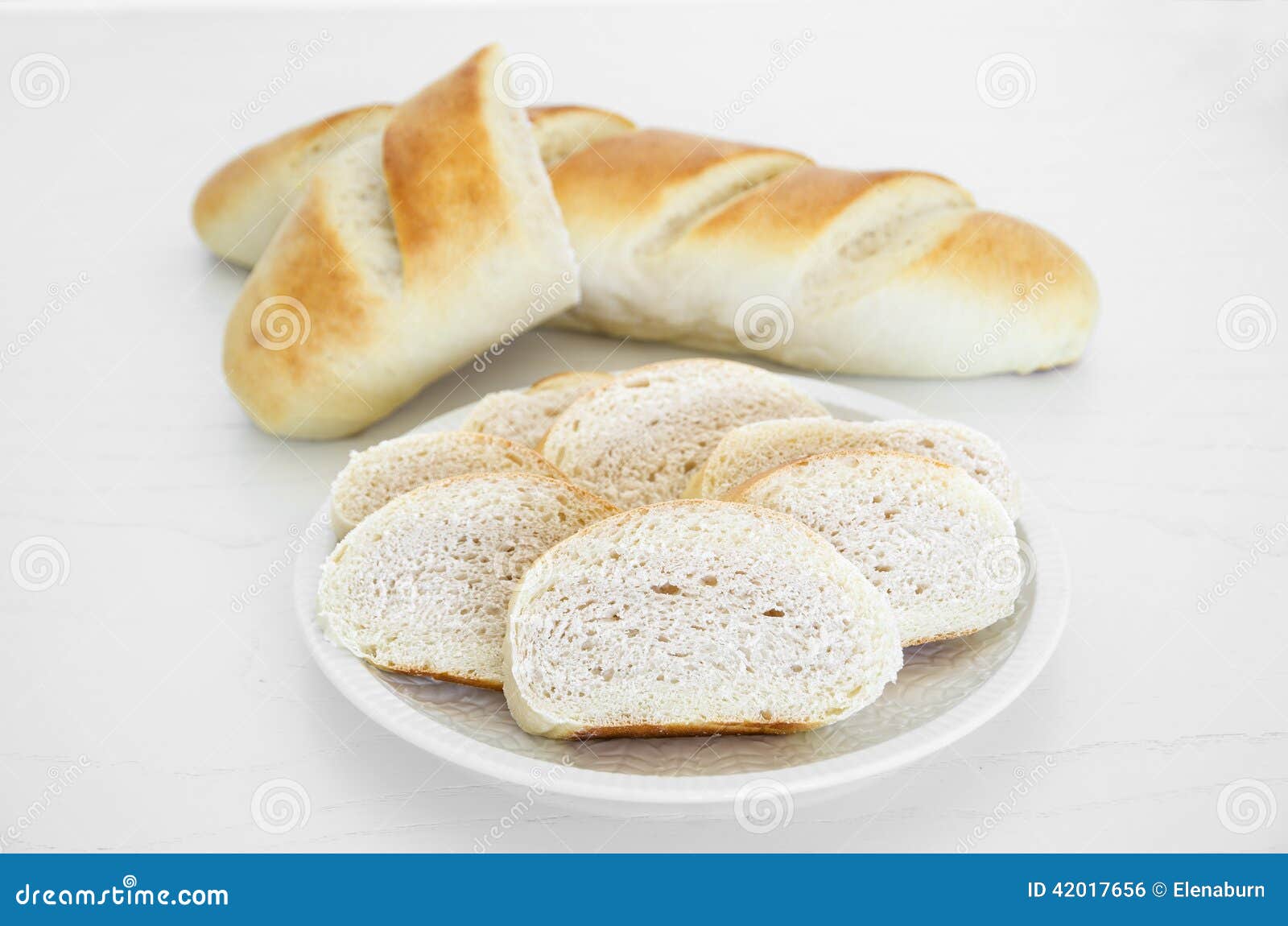 Vienna Milky Bread on White. Stock Photo - Image of french, closeup ...