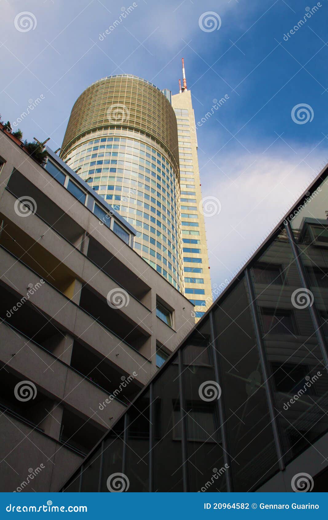 Vienna-Millenium tower stock photo. Image of modern, tower - 20964582