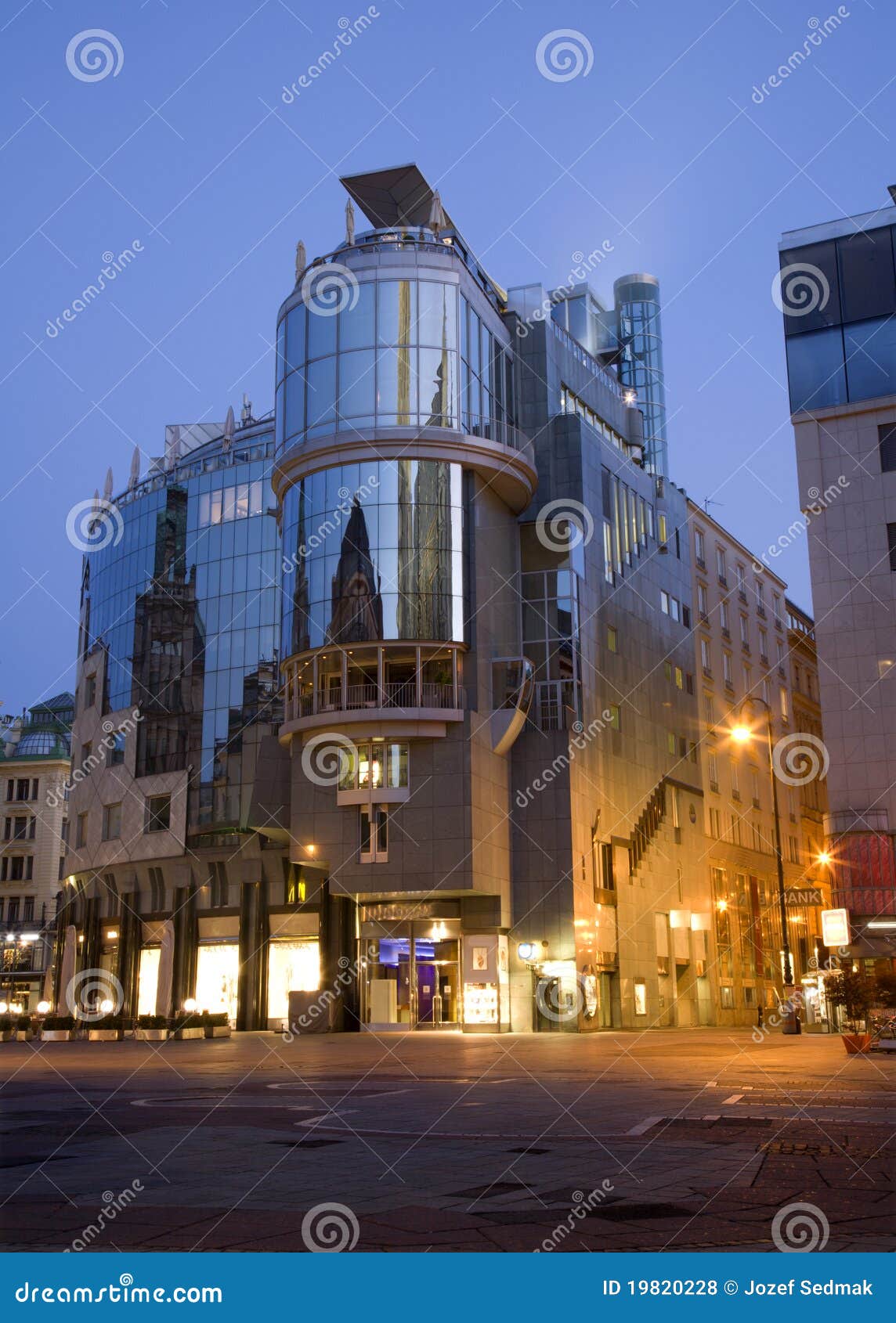 Vienna - Modern Architecture from Center - Morning Stock Photo - Image ...