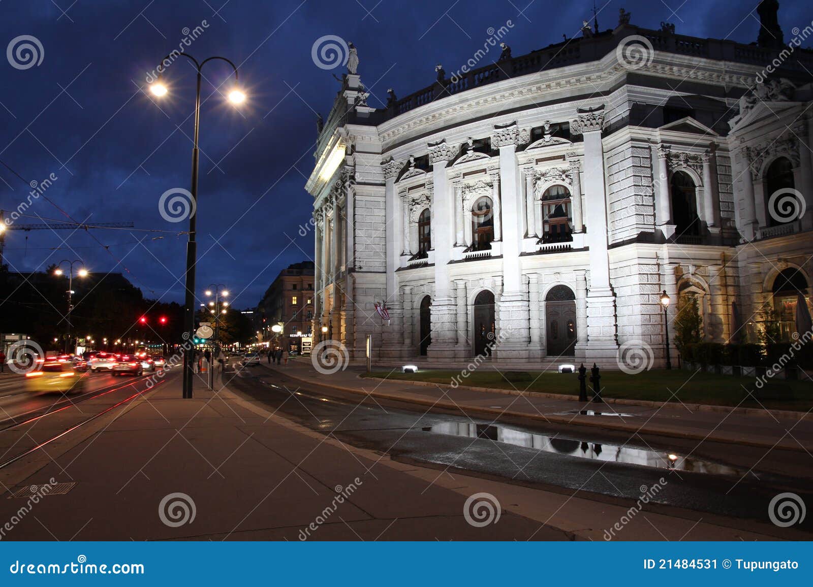 Vienna night stock image. Image of austrian, sightseeing - 21484531