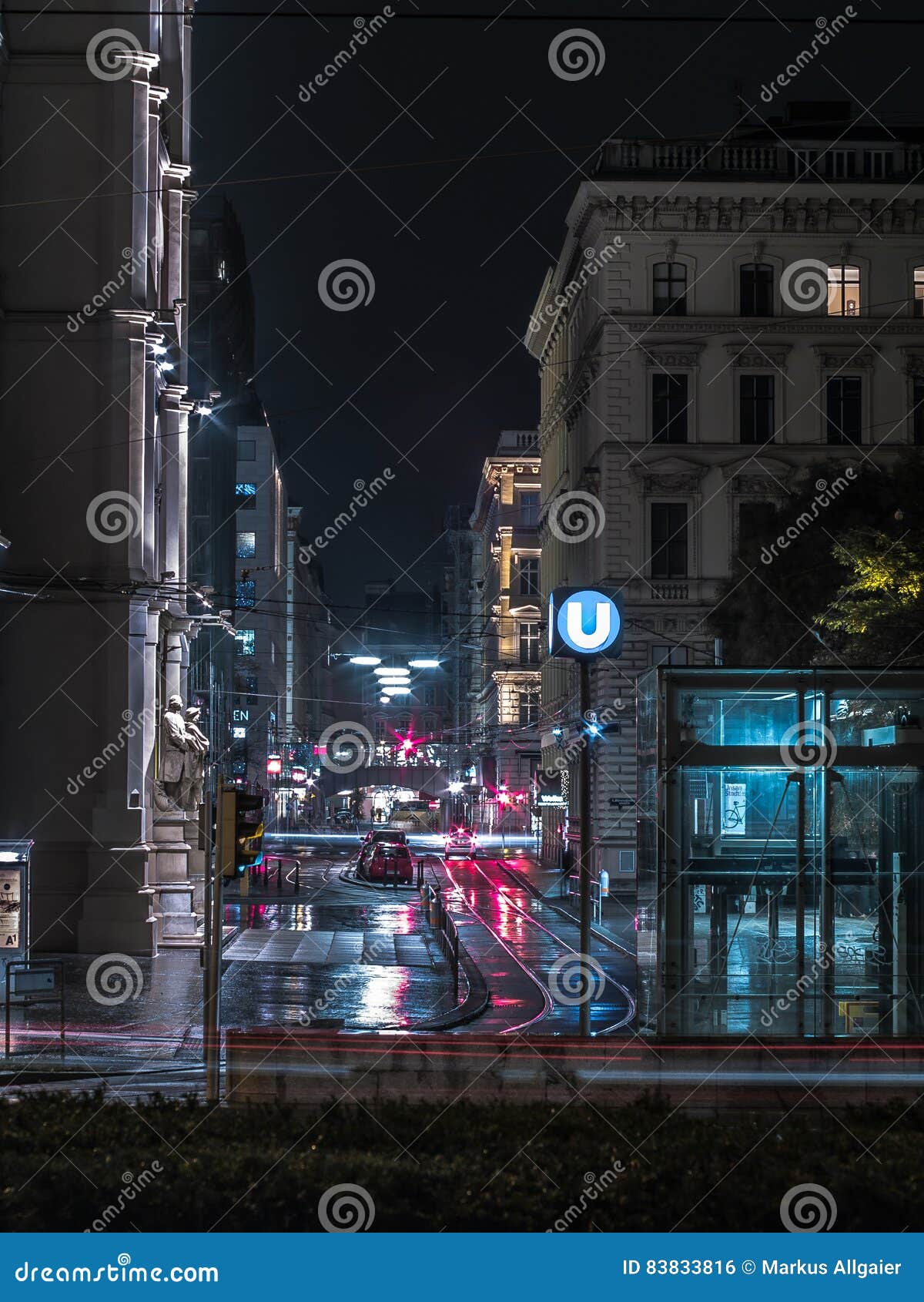 Vienna at night editorial photo. Image of bright, cityscape - 83833816