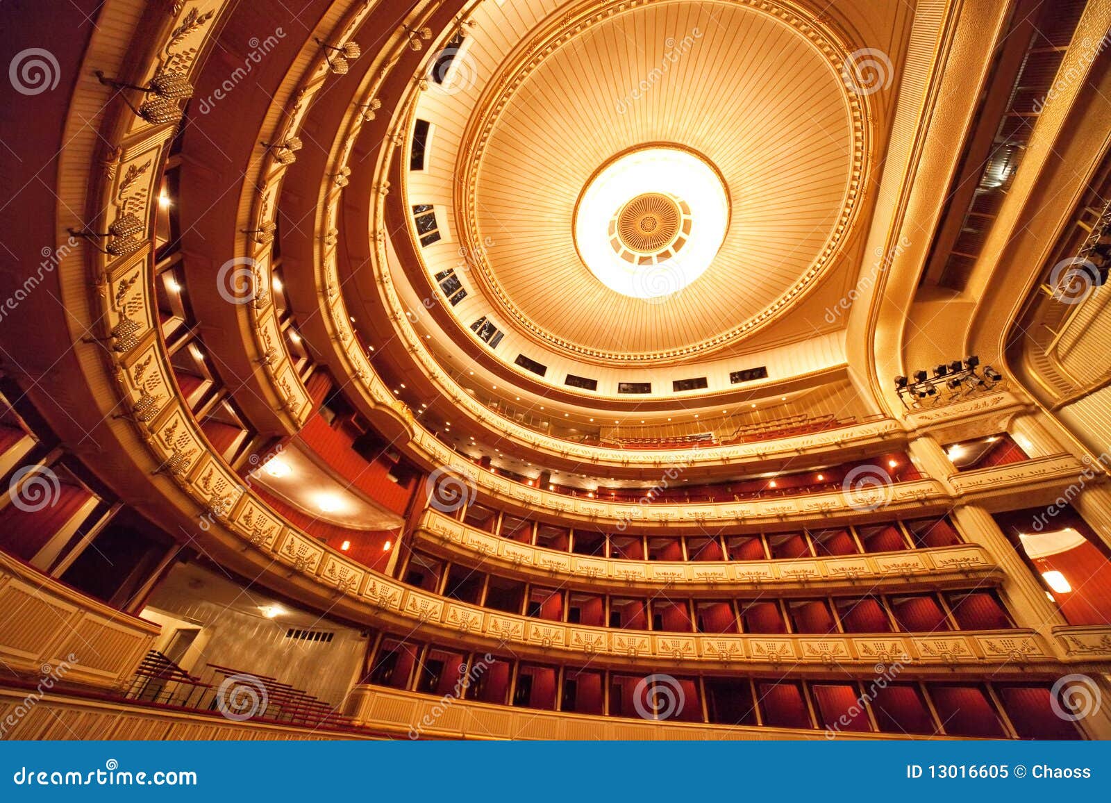 Vienna Opera interior stock image. Image of luxury, state - 13016605