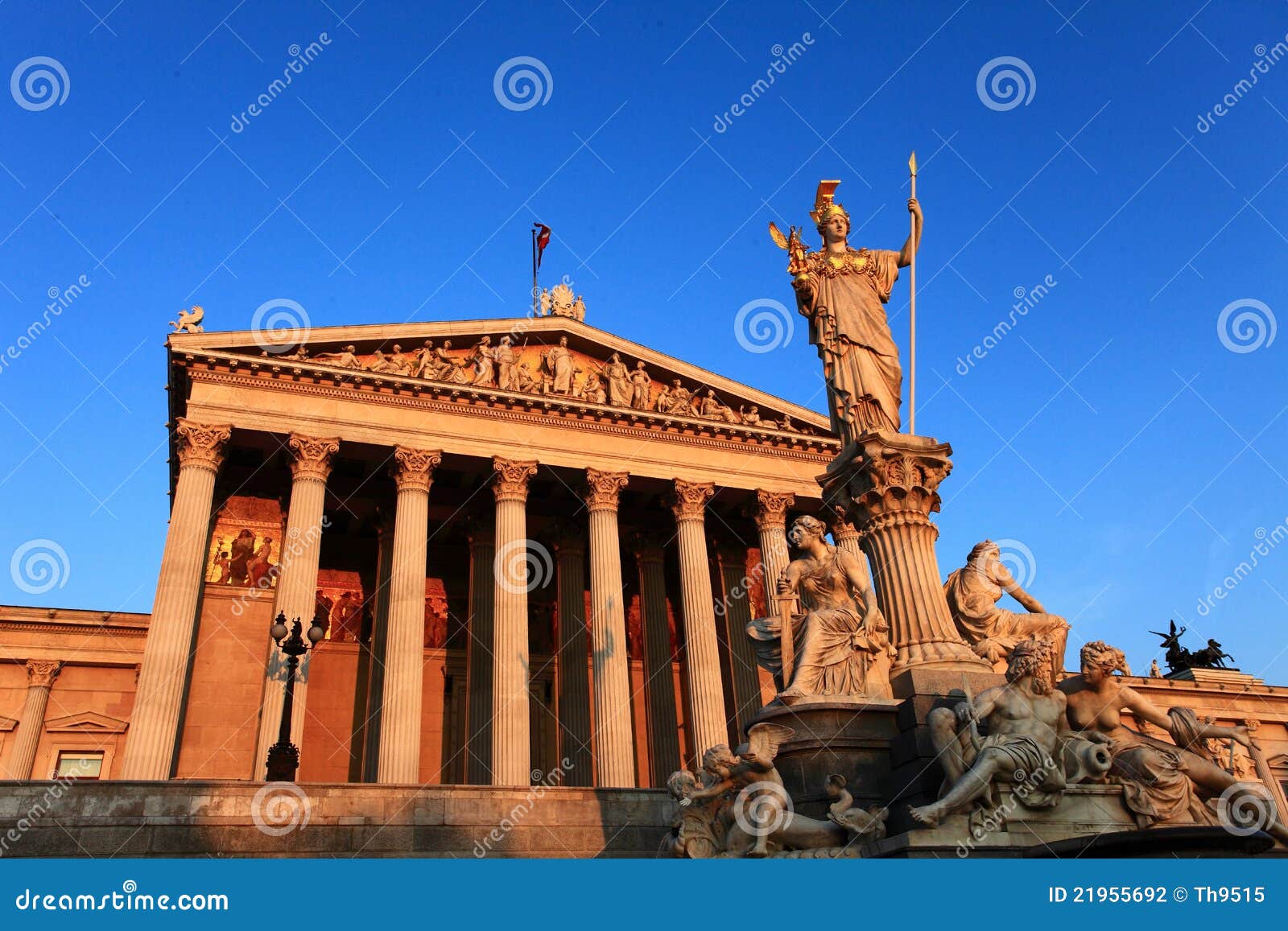 Vienna Parliament stock photo. Image of architecture - 21955692