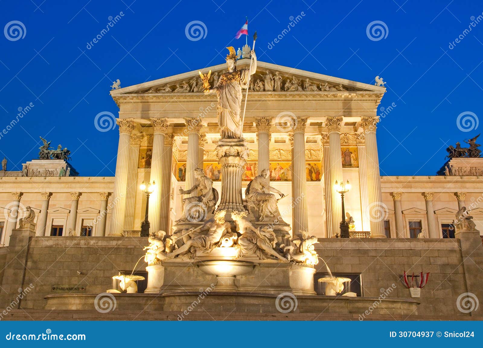 Vienna Parliament stock image. Image of austria, tourism - 30704937
