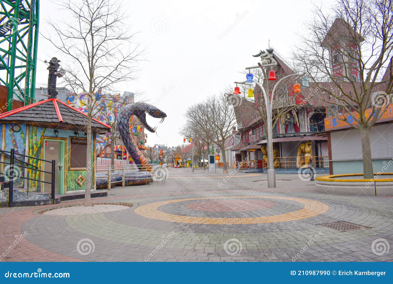 Vienna Prater Park Rollercoaster Royalty-Free Stock Image ...