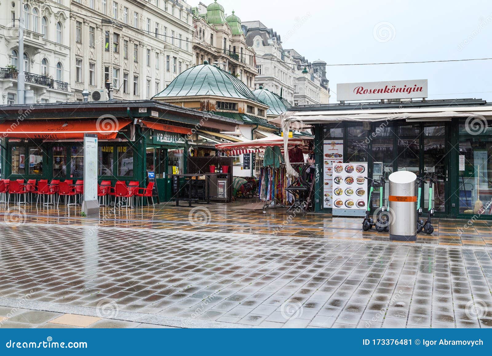 Vienna in the rain editorial photo. Image of travel - 173376481