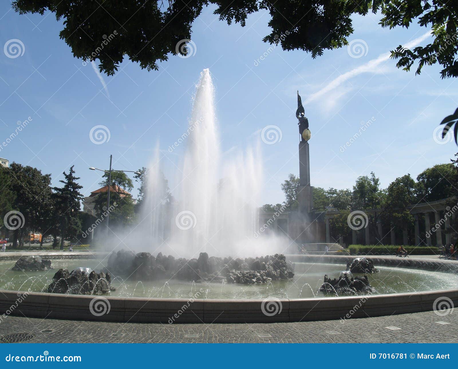Vienna - Russian Memorial stock image. Image of statue - 7016781