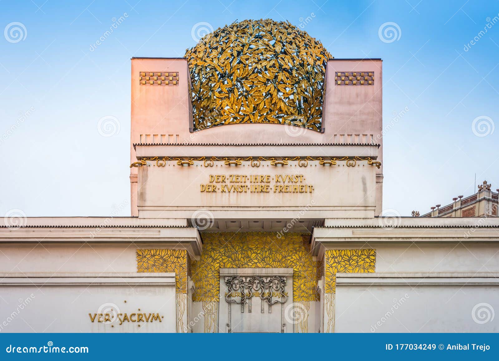 The Vienna Secession Building in Vienna, Austria Stock Image - Image of ...