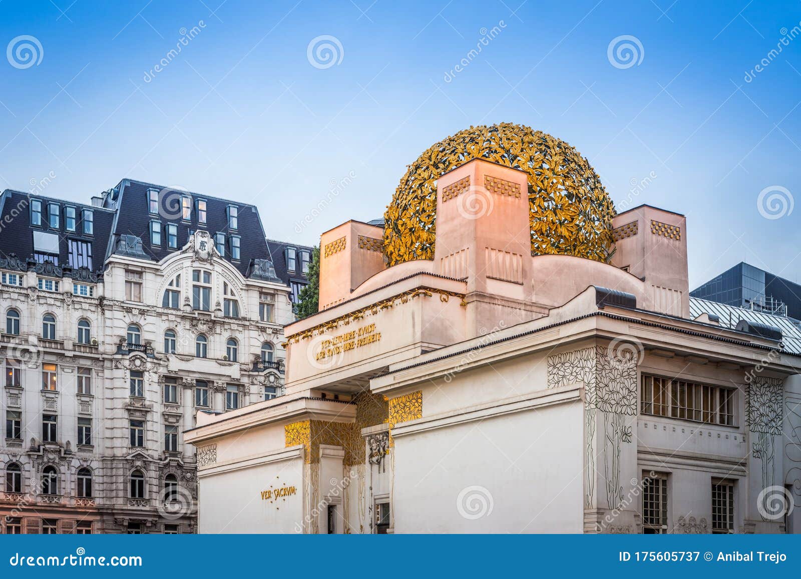 The Vienna Secession Building in Vienna, Austria Stock Image - Image of ...