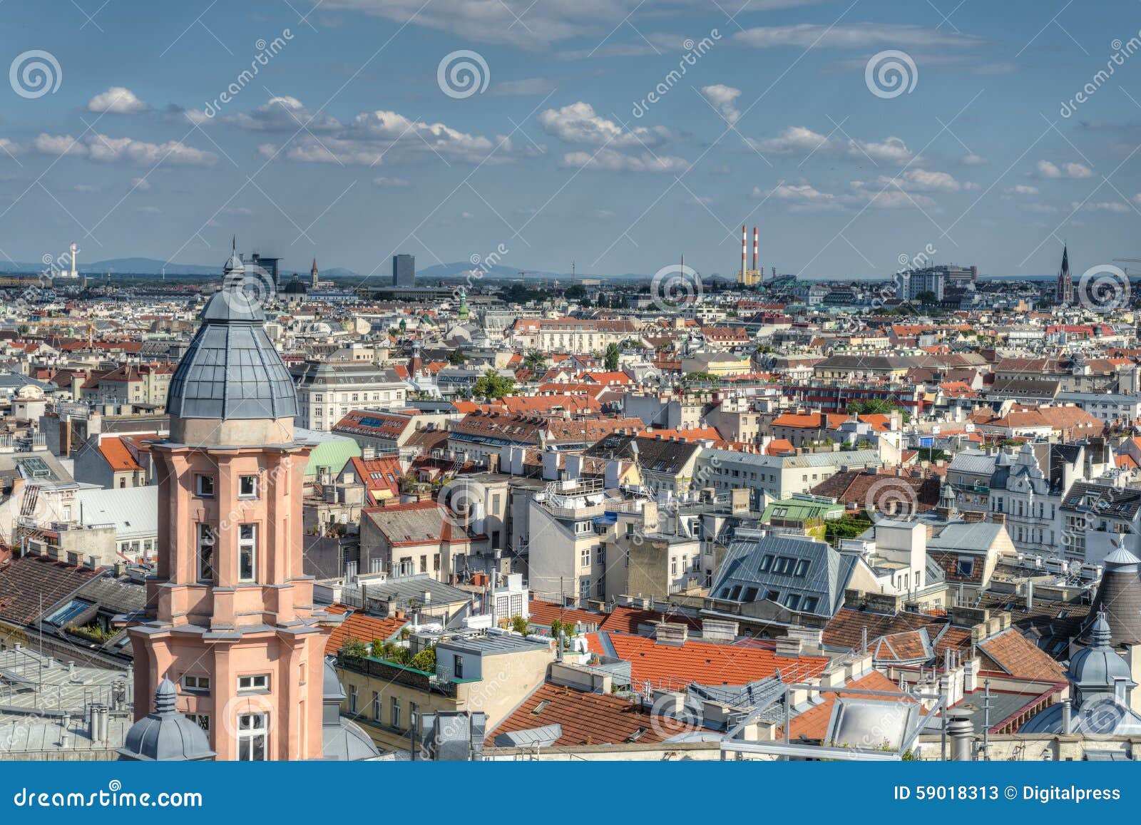Vienna Skyline stock image. Image of capital, life, architecture - 59018313