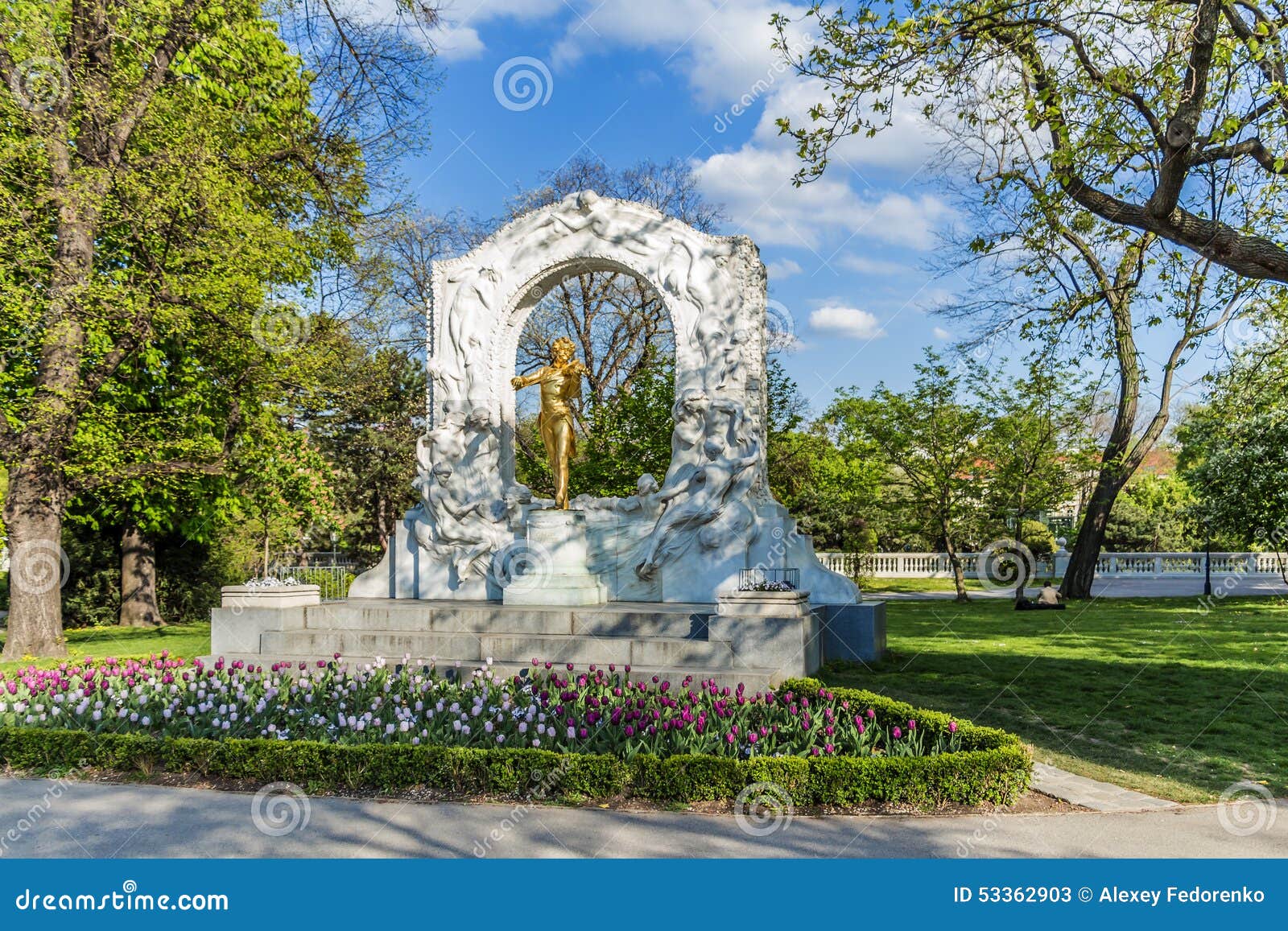 Vienna in the Spring Sunny Day, Austria Stock Image - Image of musician ...