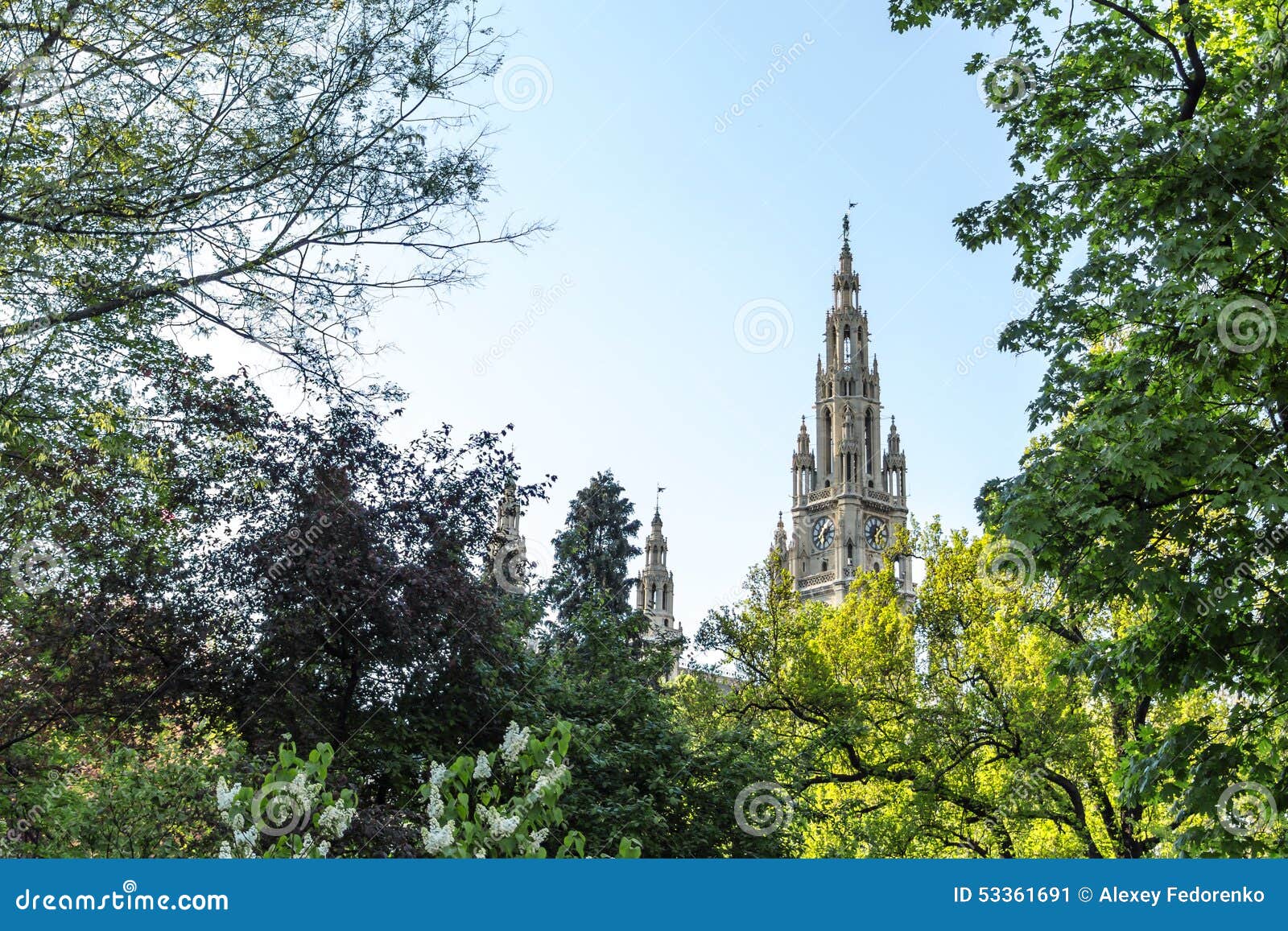Vienna in the Spring Sunny Day, Austria Stock Image - Image of center ...