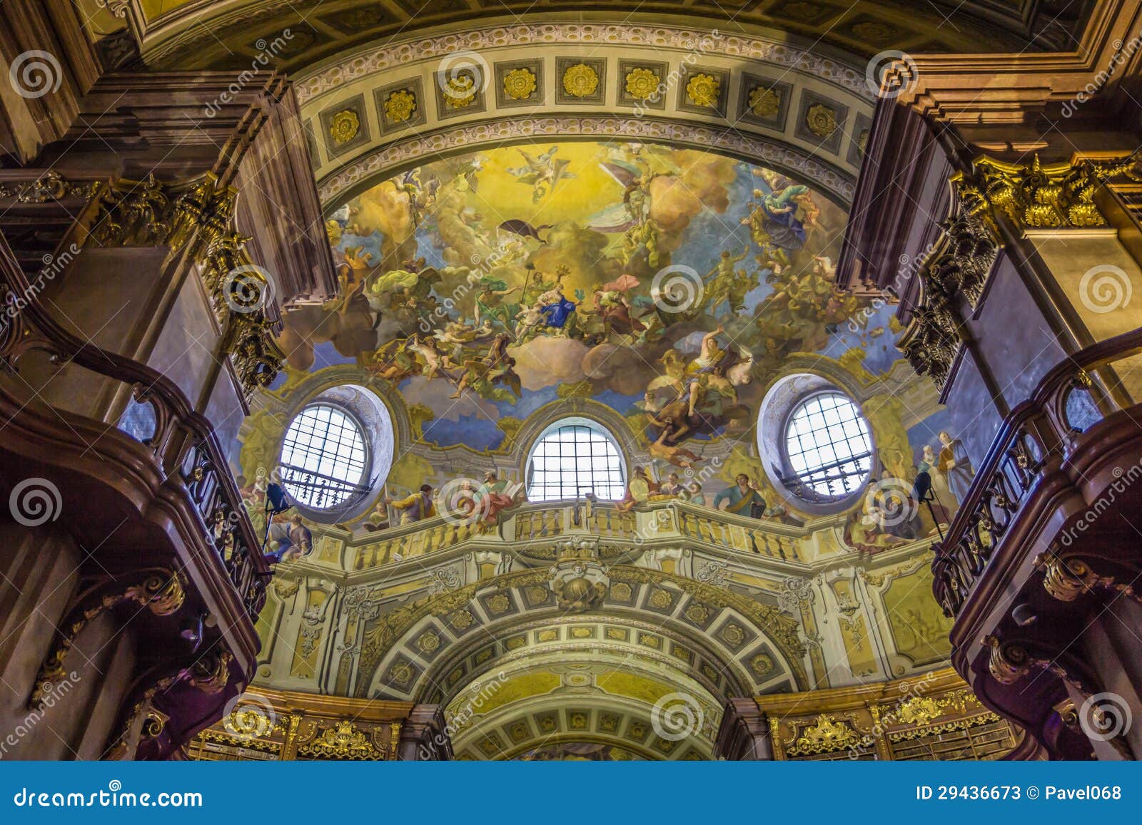 Vienna State Library Interior Stock Image - Image of famous, interior ...